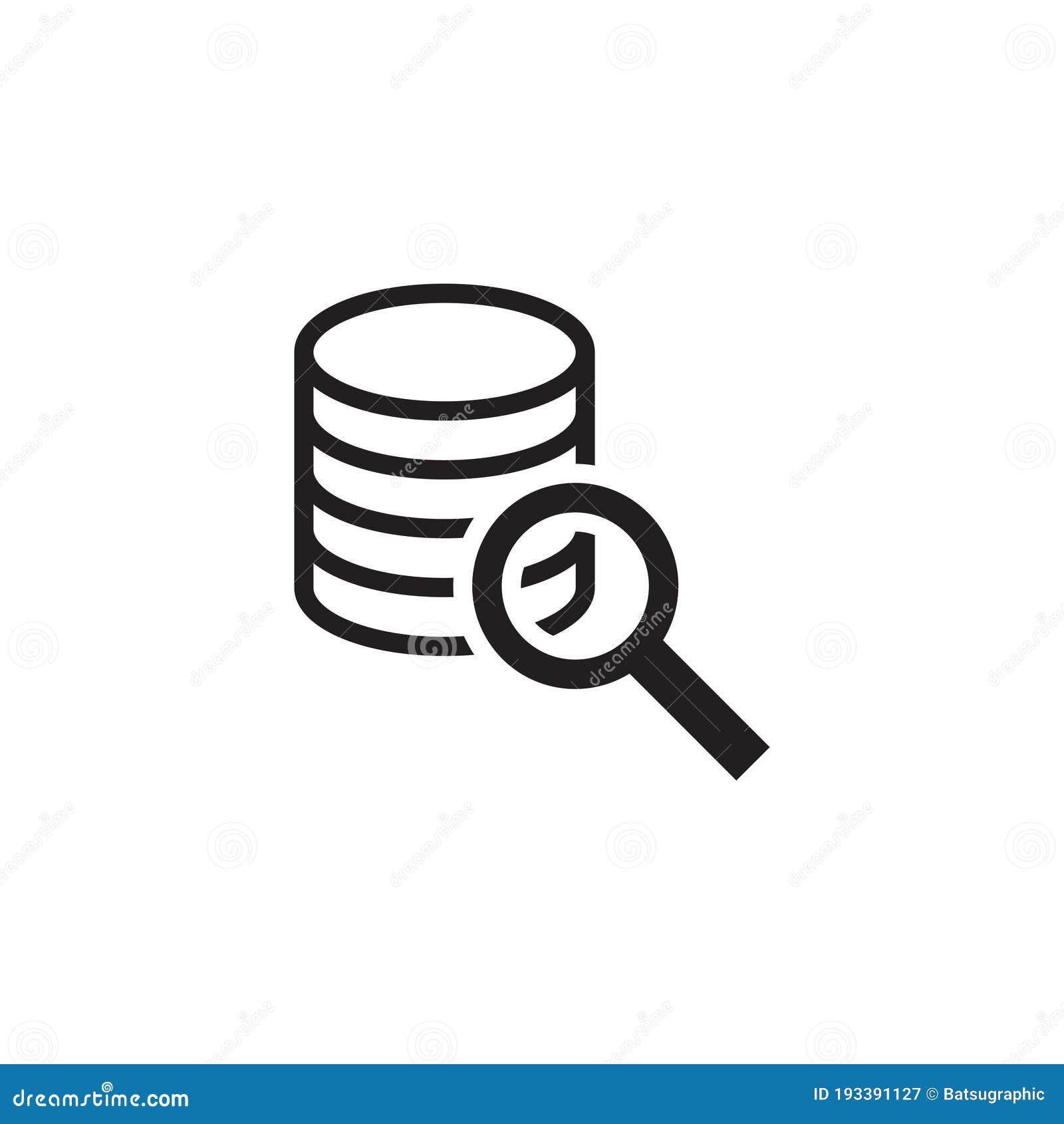 Database Vector Icon Logo Design Stock Vector - Illustration of support ...