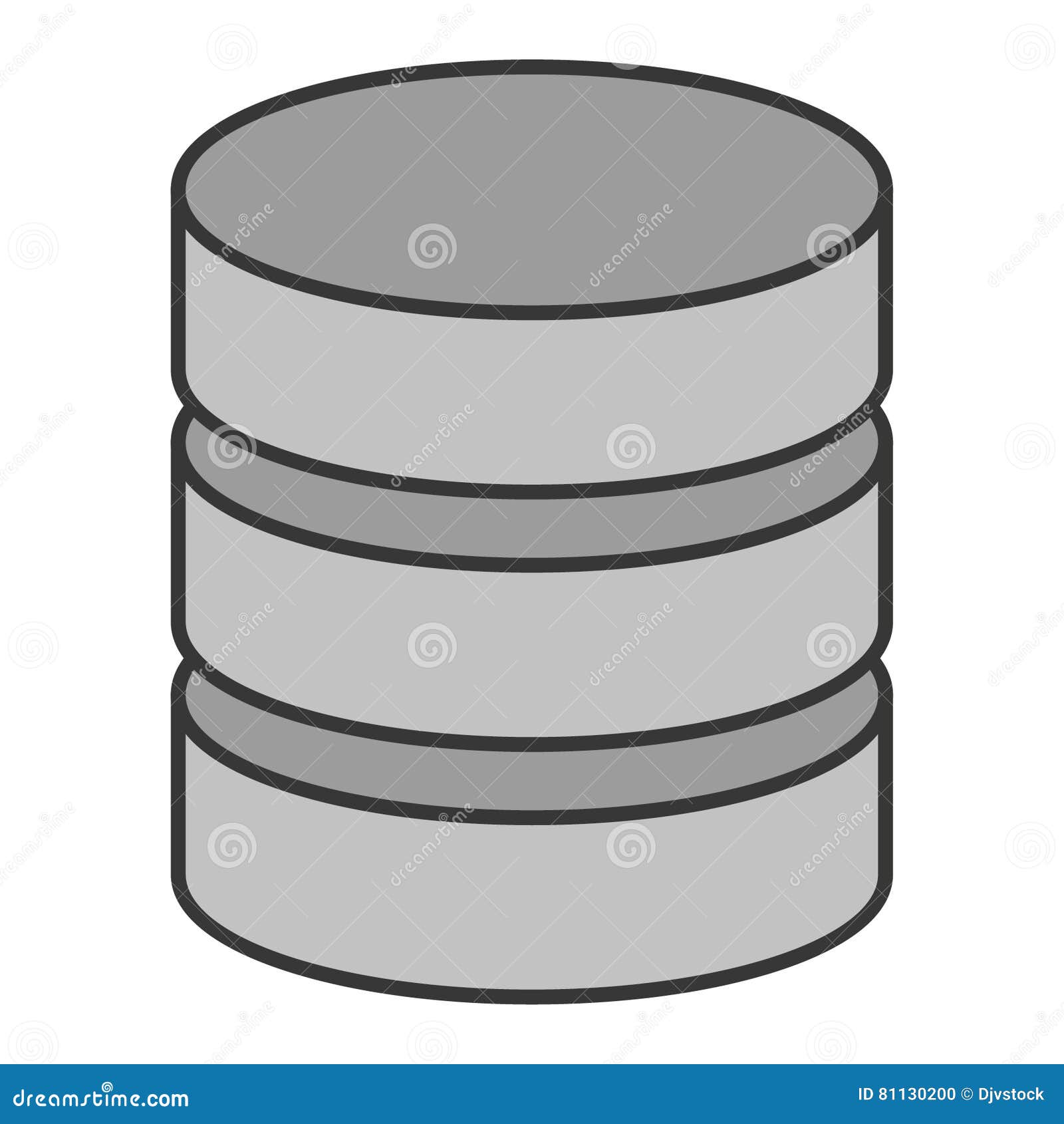 Database virtual storage stock vector. Illustration of gadget - 81130200