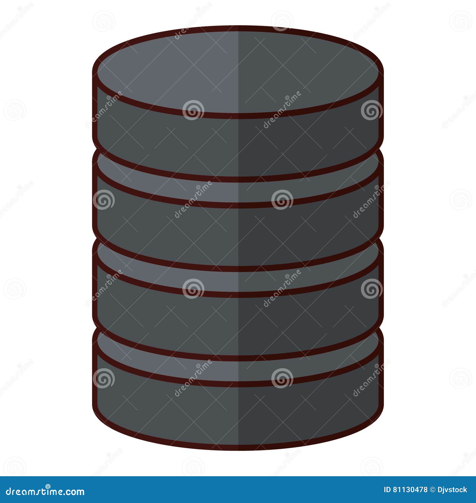 Database virtual storage stock vector. Illustration of connection ...