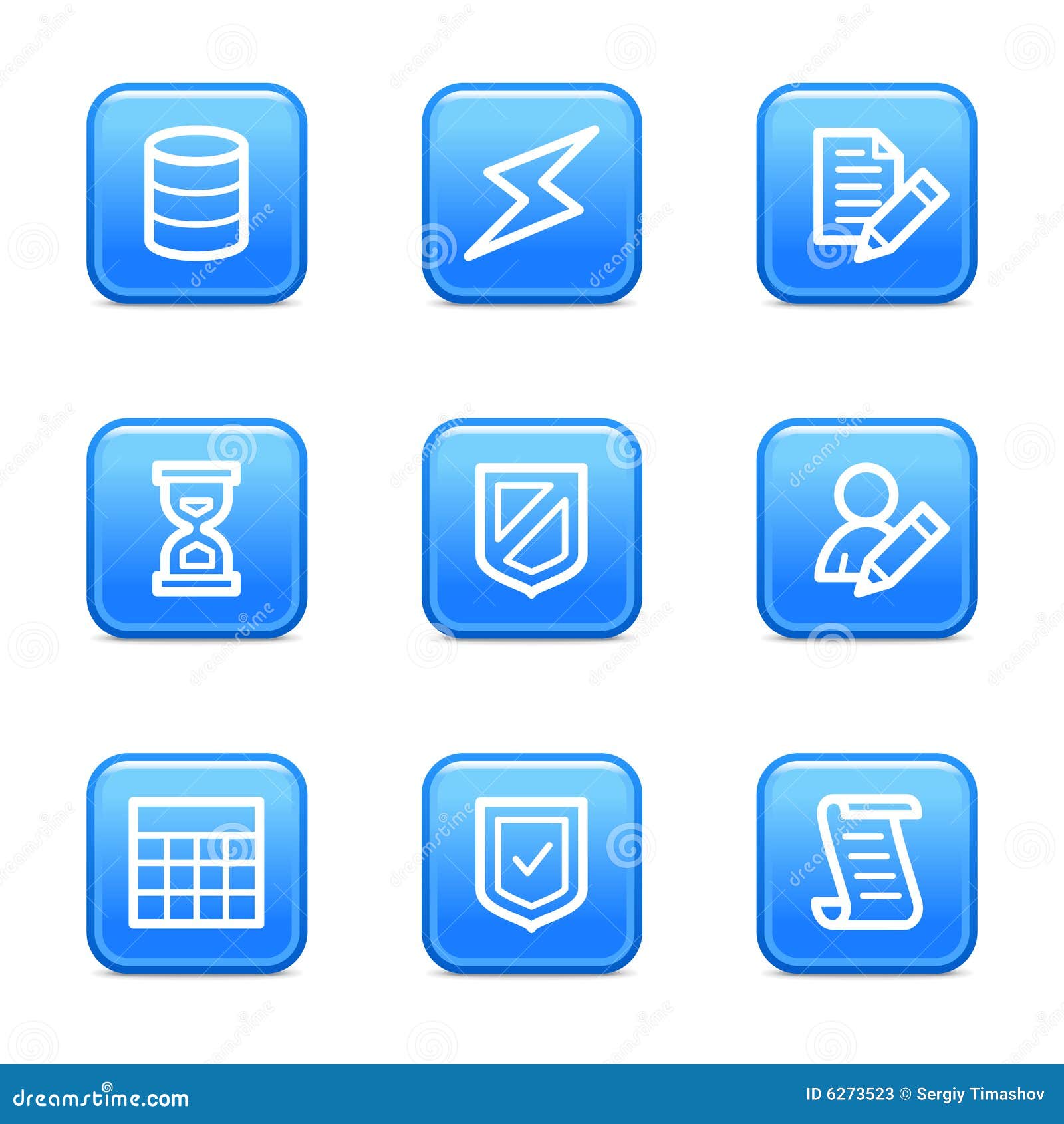 Database web icons stock vector. Illustration of button - 6273523