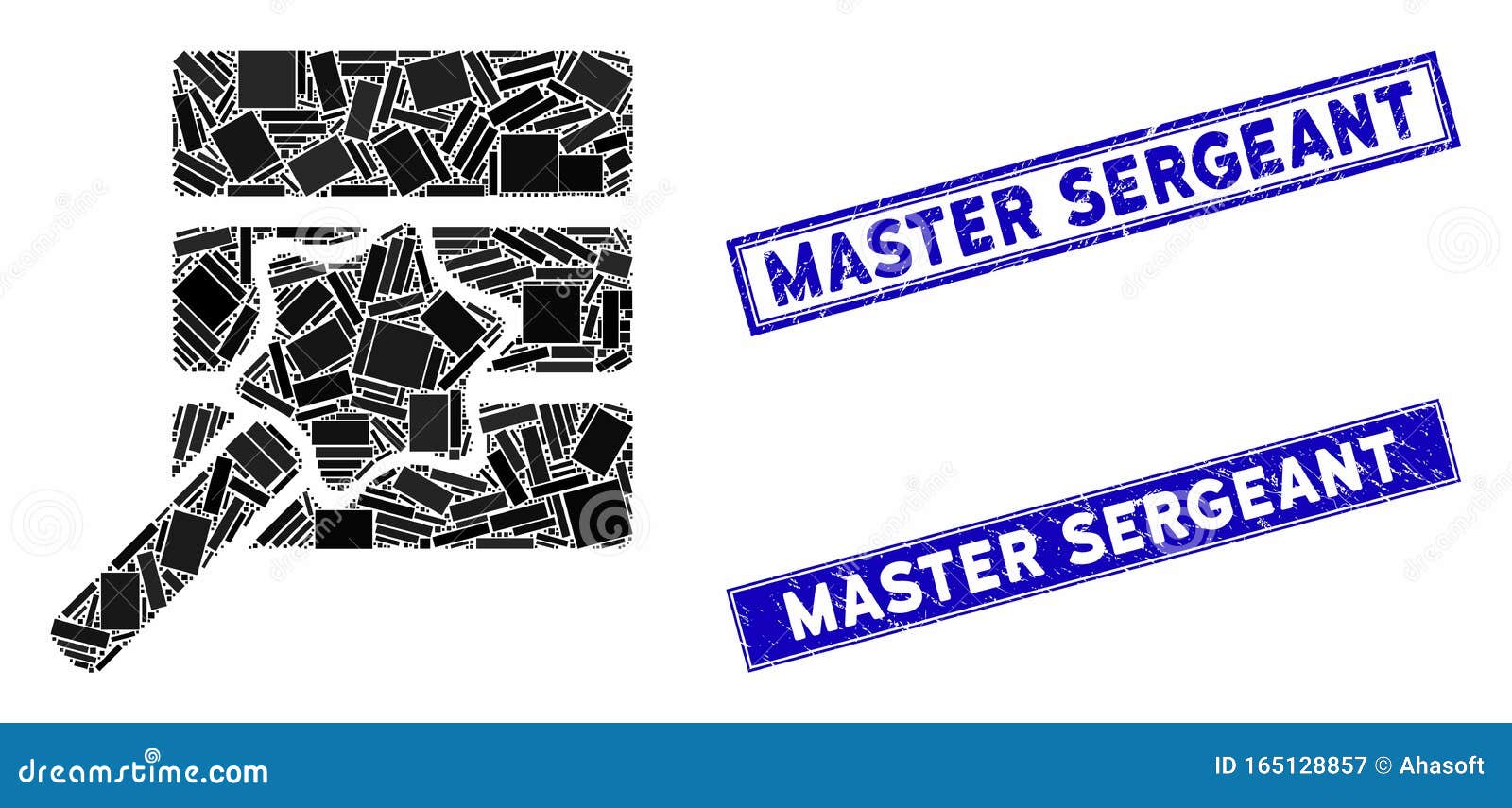 Database Wizard Mosaic and Grunge Rectangle Master Sergeant Watermarks ...