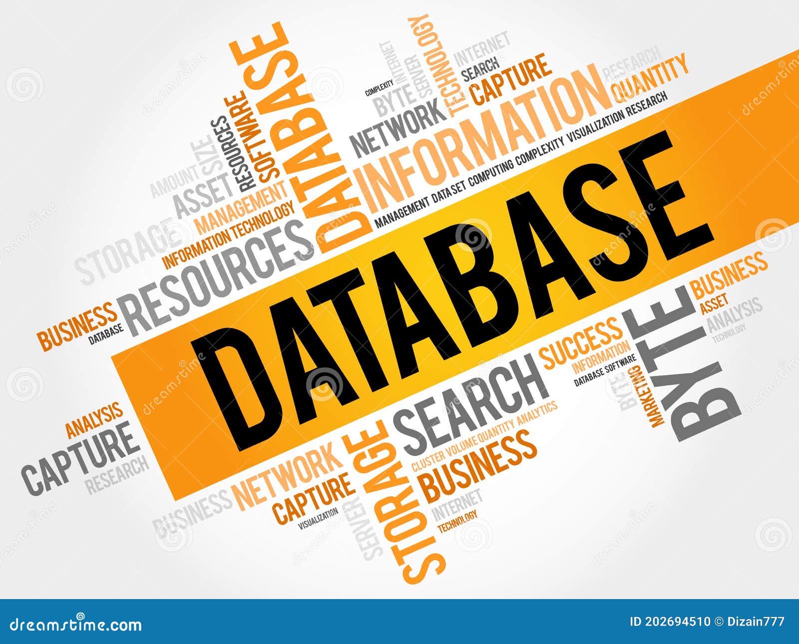 Database Word Cloud With Crayon Border Royalty-Free Stock Photography ...