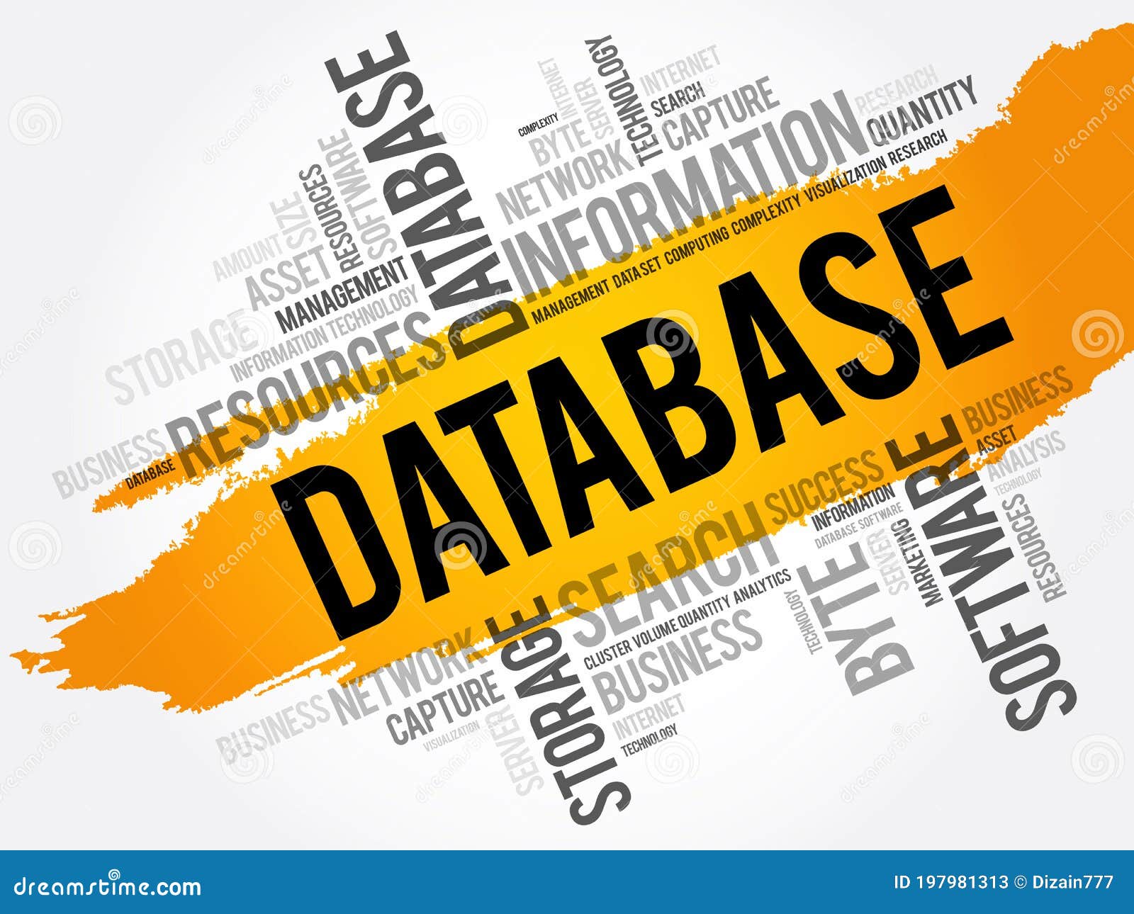 Database Word Cloud Collage Stock Illustration - Illustration of ...