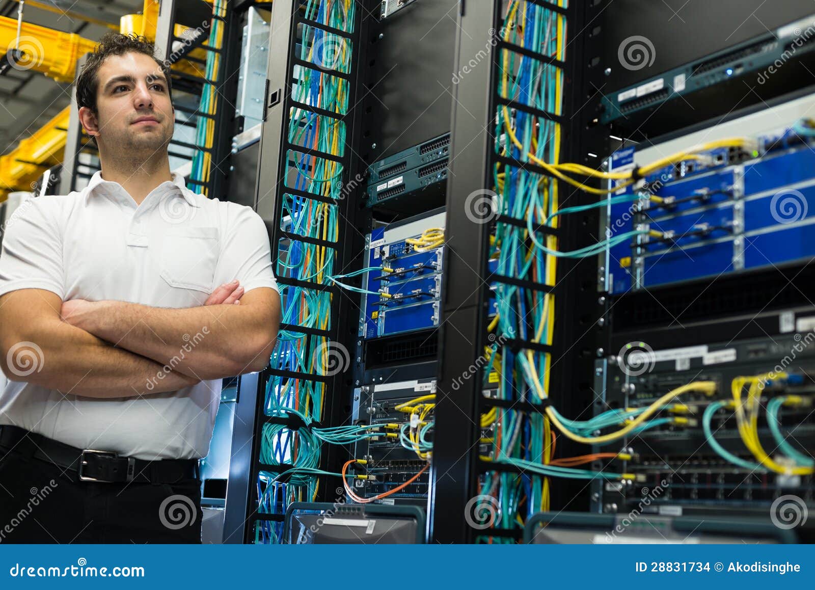 Datacenter manager stock photo. Image of data, rack, center - 28831734