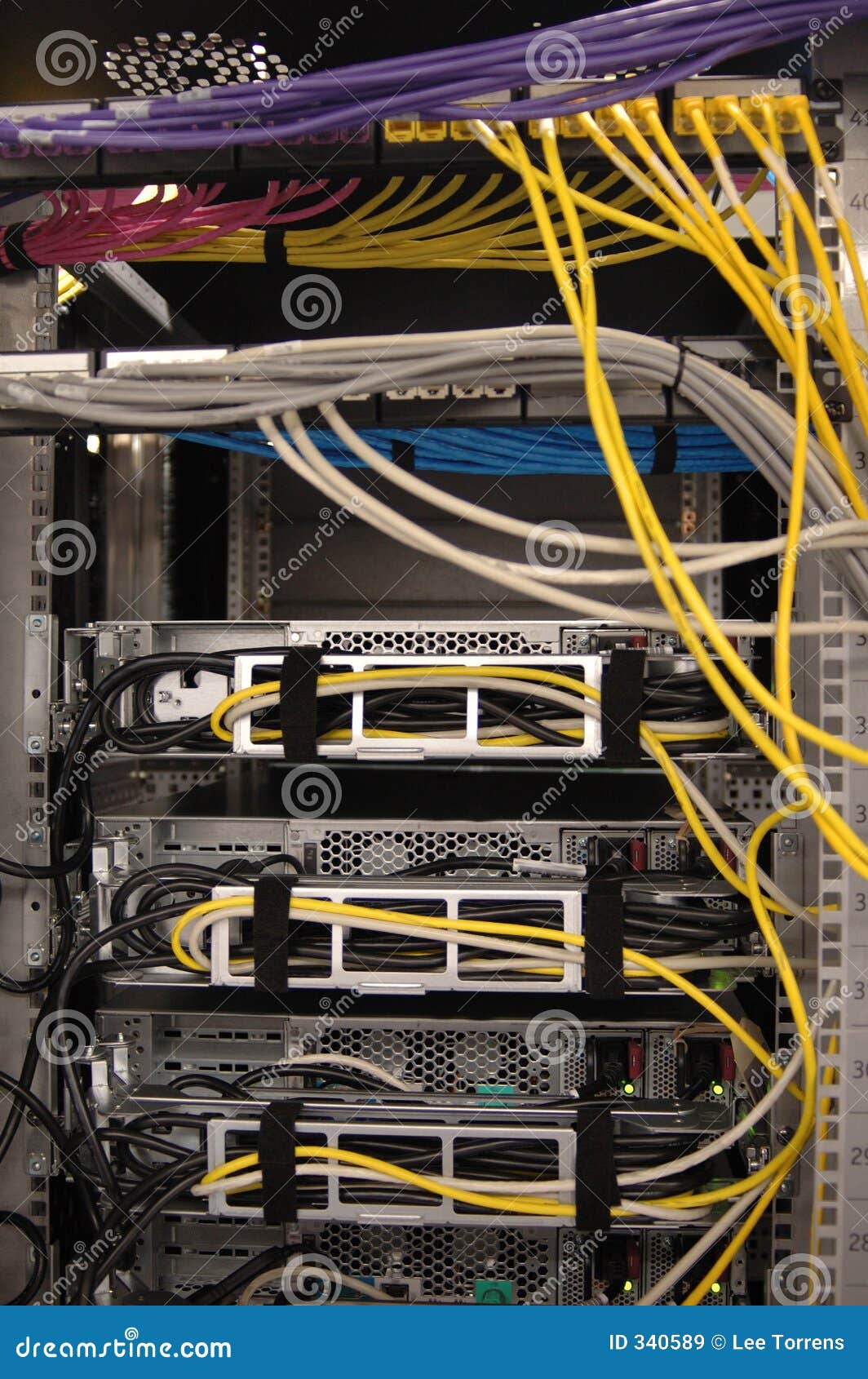 Datacenter Rack Rear II Royalty Free Stock Images - Image: 340589