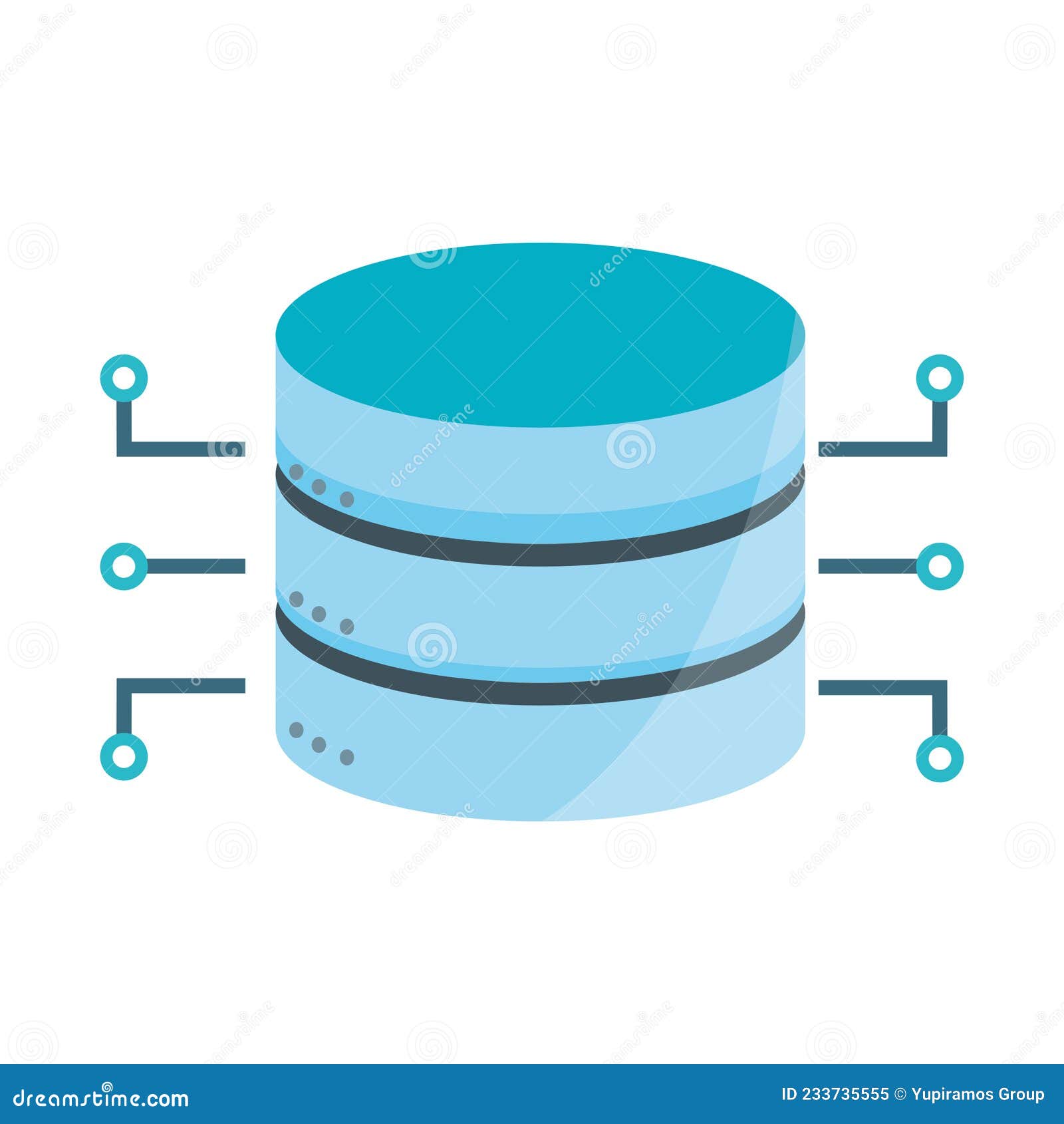 Datacenter server rack stock illustration. Illustration of data - 233735555