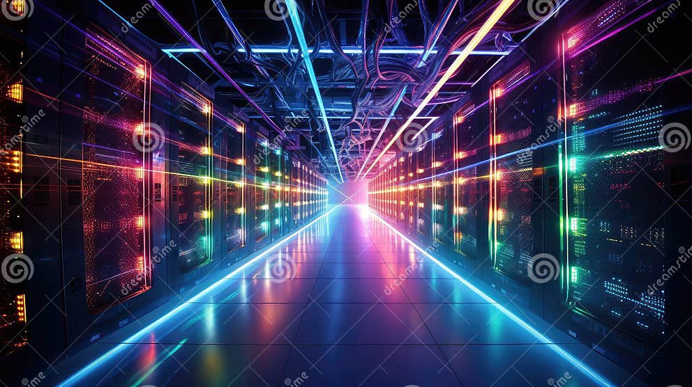 Datacenter Server Technology Stock Illustration - Illustration of ...