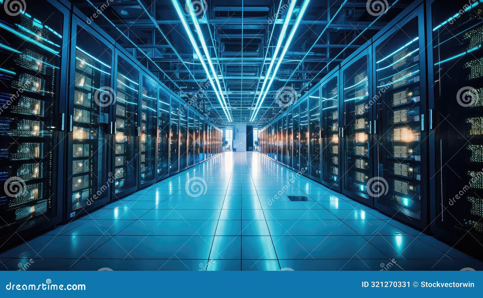 Datacenter Technology Architecture Stock Illustration - Illustration of ...