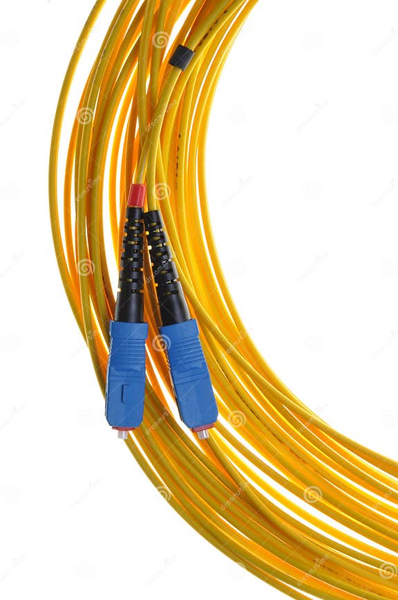 Datacom Optical Fiber Connectors Stock Photo - Image of background ...