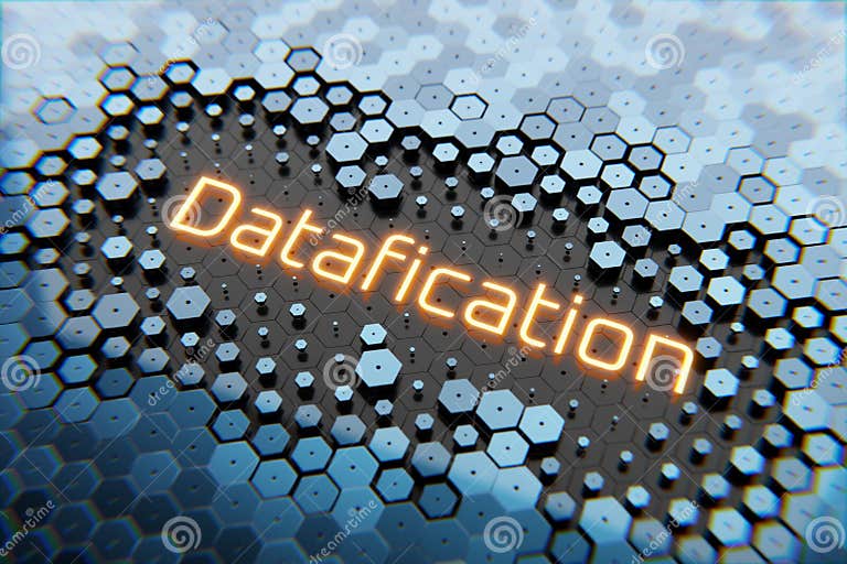 Datafication. Concept of Data Collection and Processing. Abstract ...