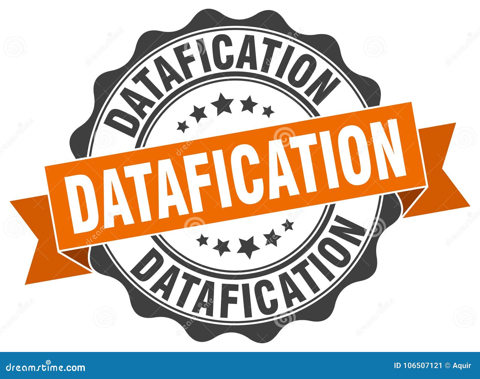 Datafication seal stock vector. Illustration of circle - 106507121