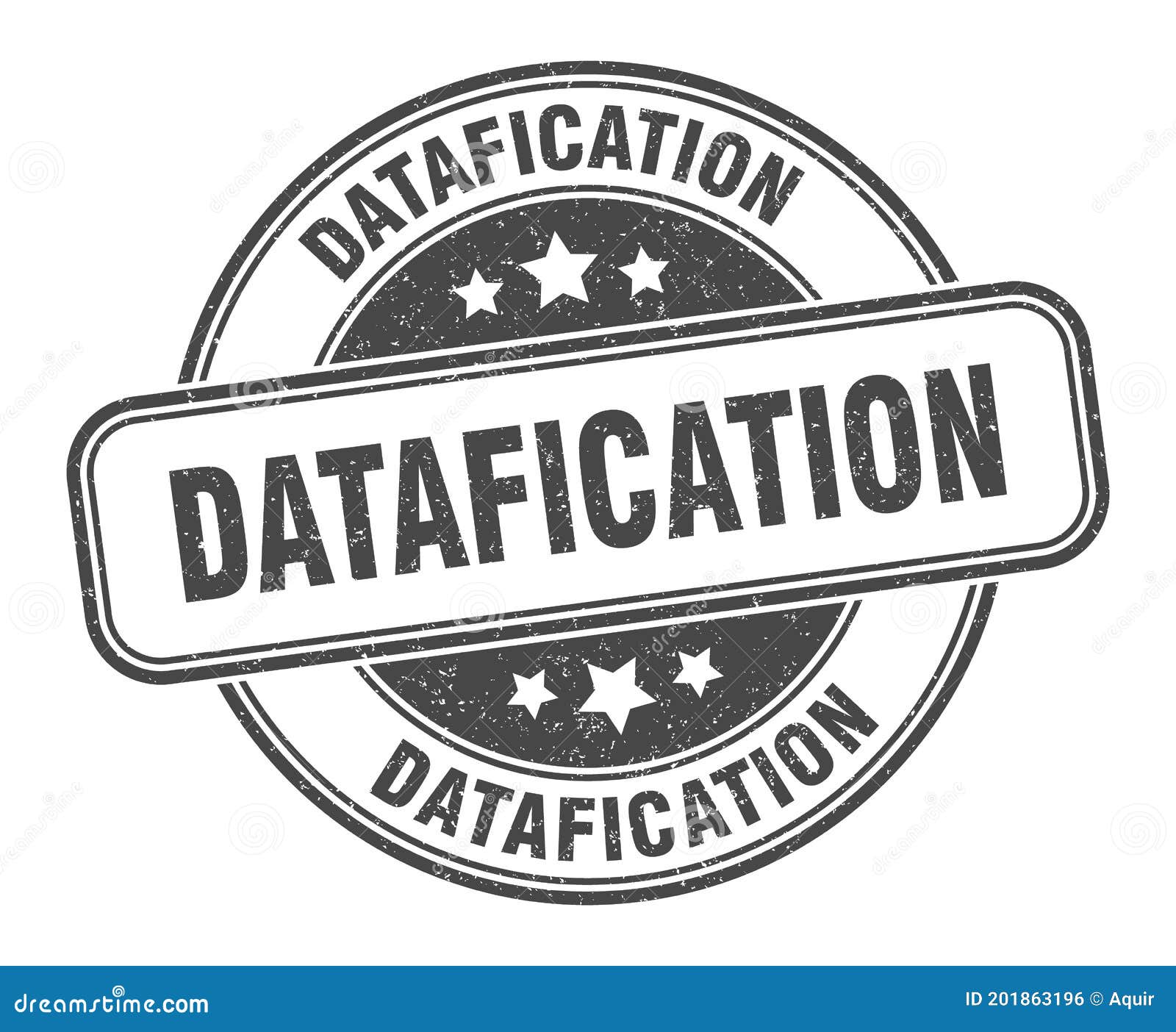 Datafication Stamp. Datafication Round Grunge Sign Stock Vector ...