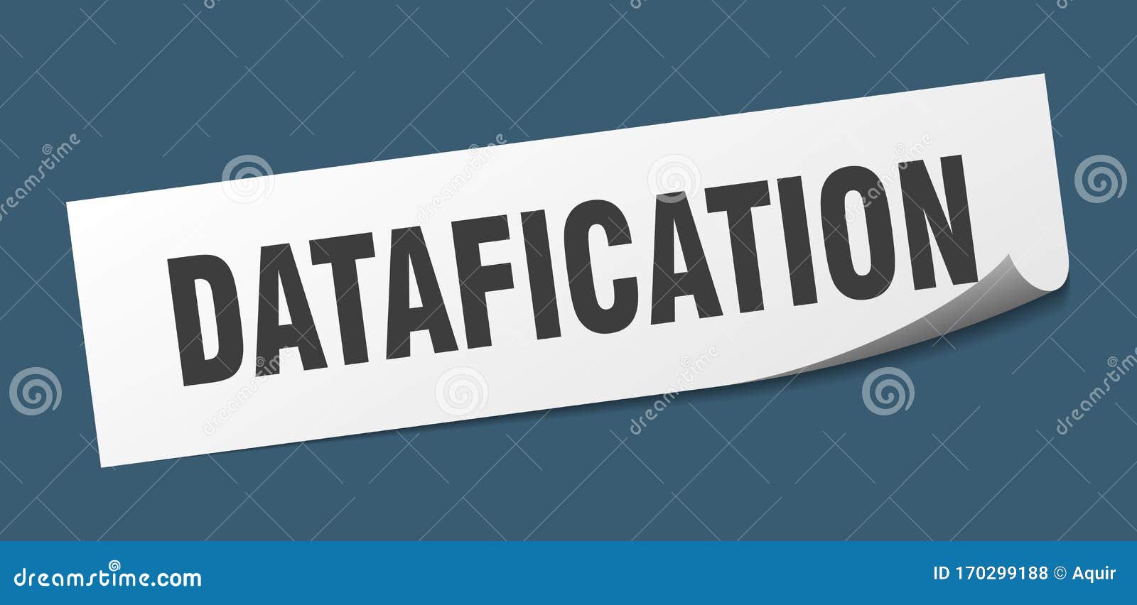 Datafication Sticker. Datafication Square Sign Stock Vector ...