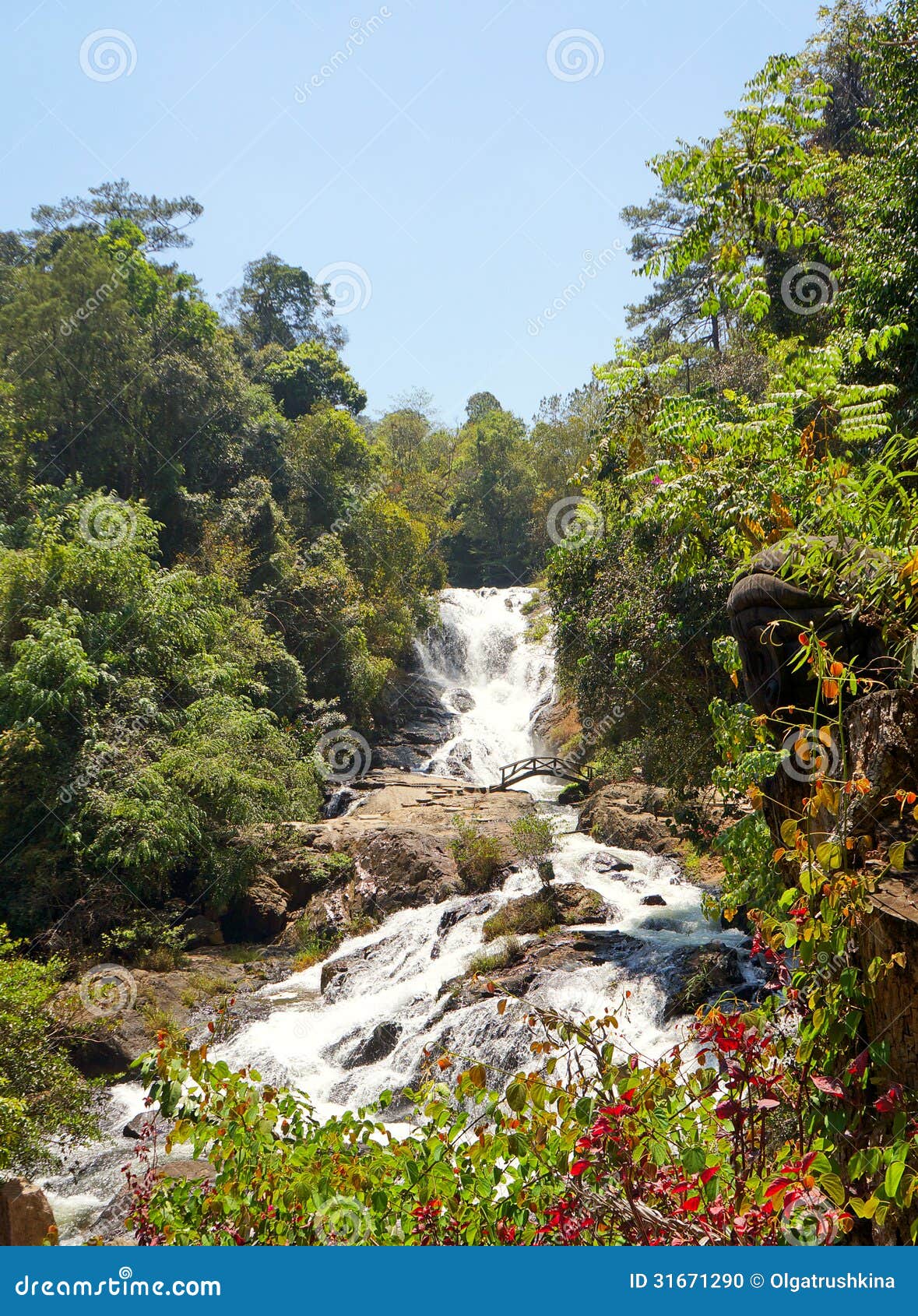 Datanla Waterfall. Da Lat. Vietnam. March 2013. Stock Photo - Image of ...