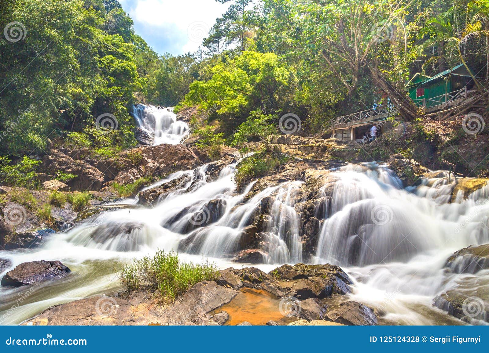 Datanla Waterfall in Dalat stock photo. Image of environment - 125124328