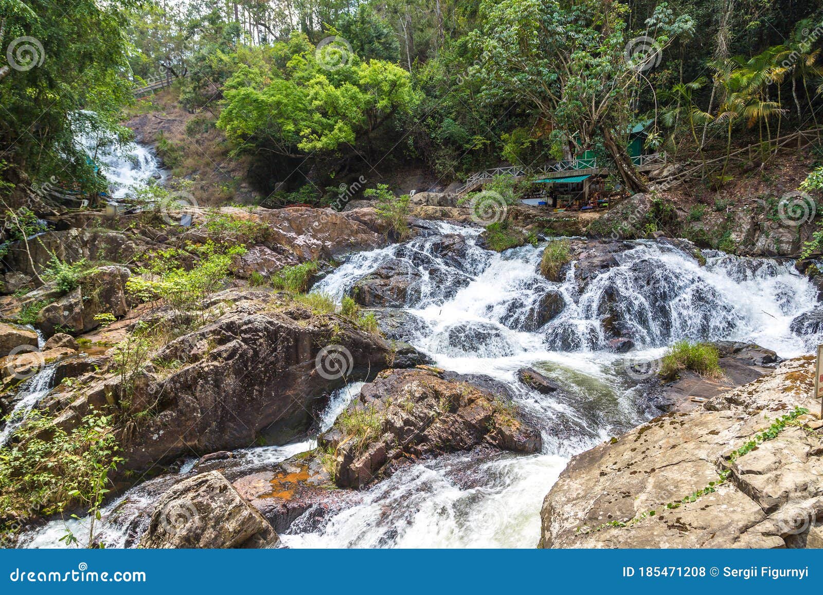 Datanla Waterfall in Dalat stock photo. Image of summer - 185471208
