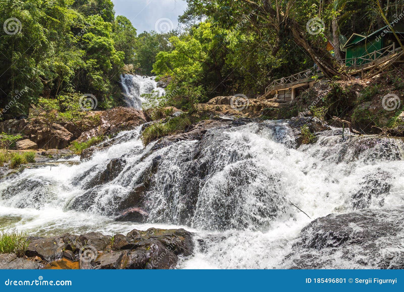 Datanla Waterfall in Dalat stock image. Image of stream - 185496801
