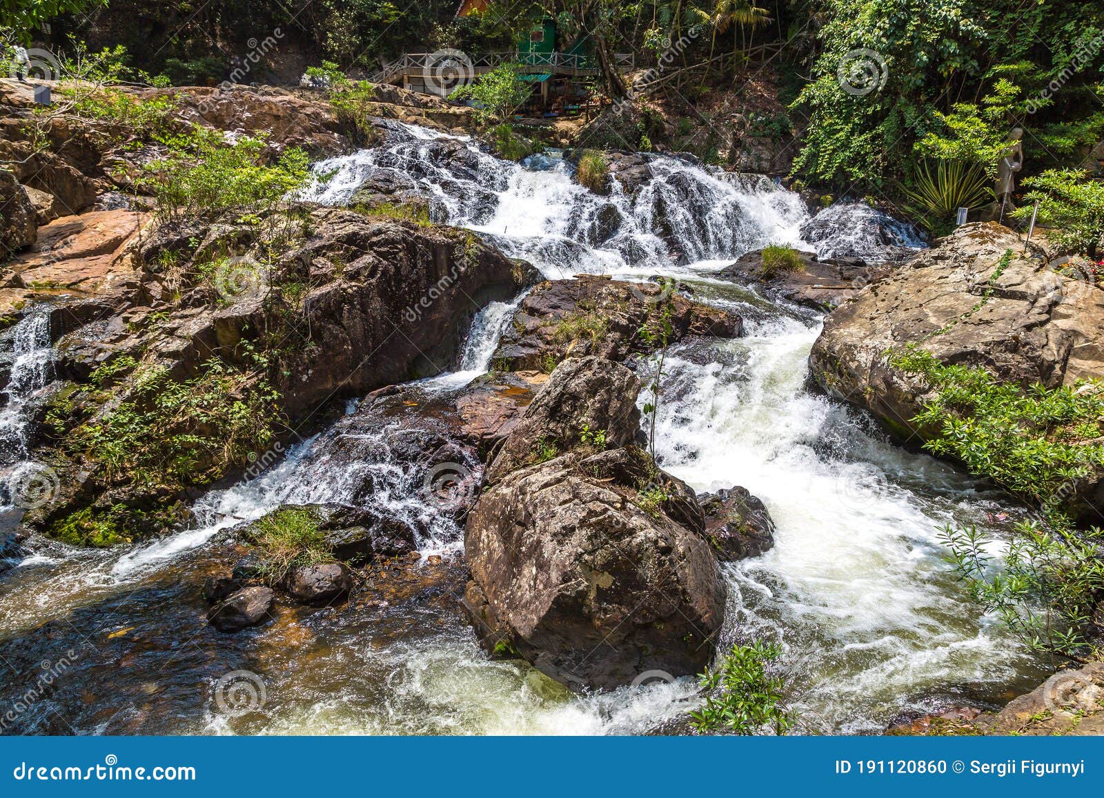 Datanla Waterfall in Dalat stock photo. Image of stone - 191120860