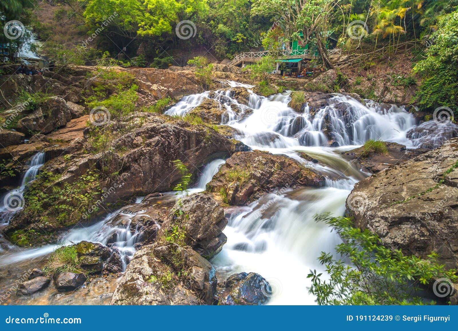 Datanla Waterfall in Dalat stock image. Image of river - 191124239