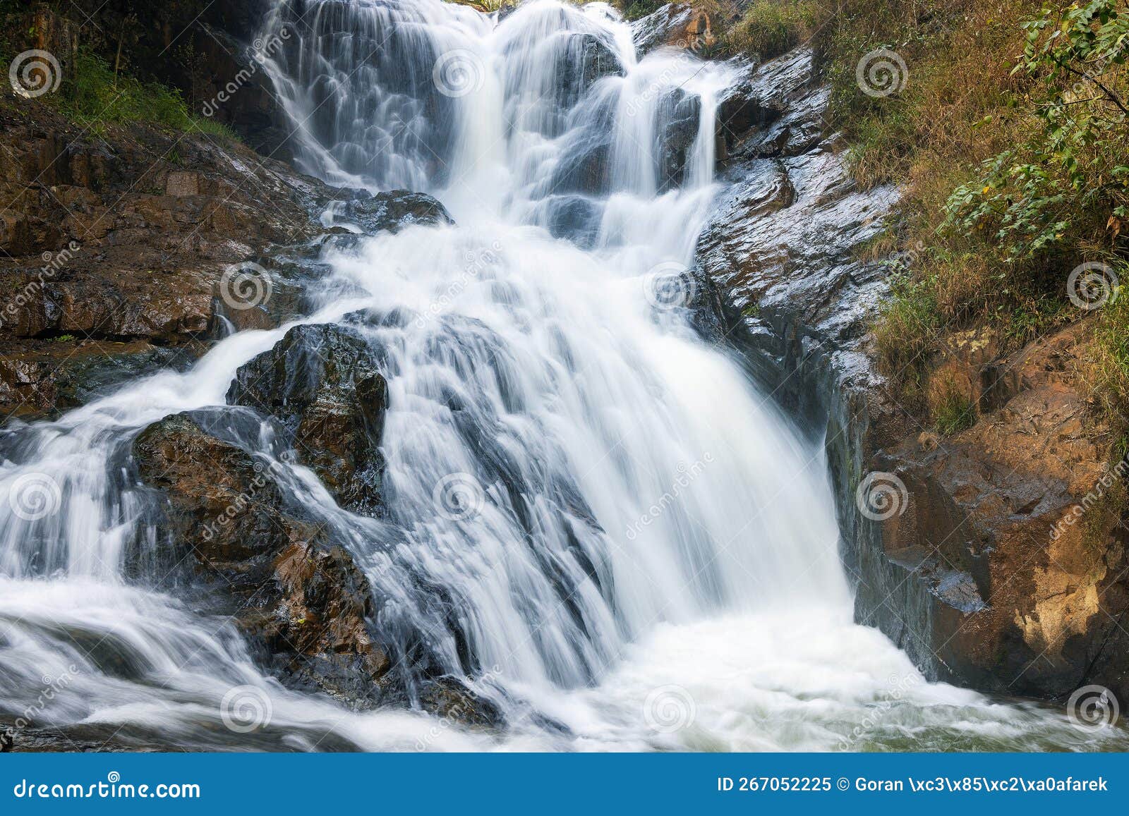 Datanla waterfall, Vietnam stock image. Image of beauty - 267052225