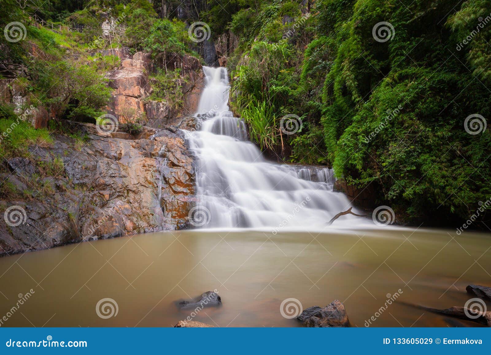 Datanla Waterfalls, Dalat, Vietnam Stock Image - Image of landscape ...