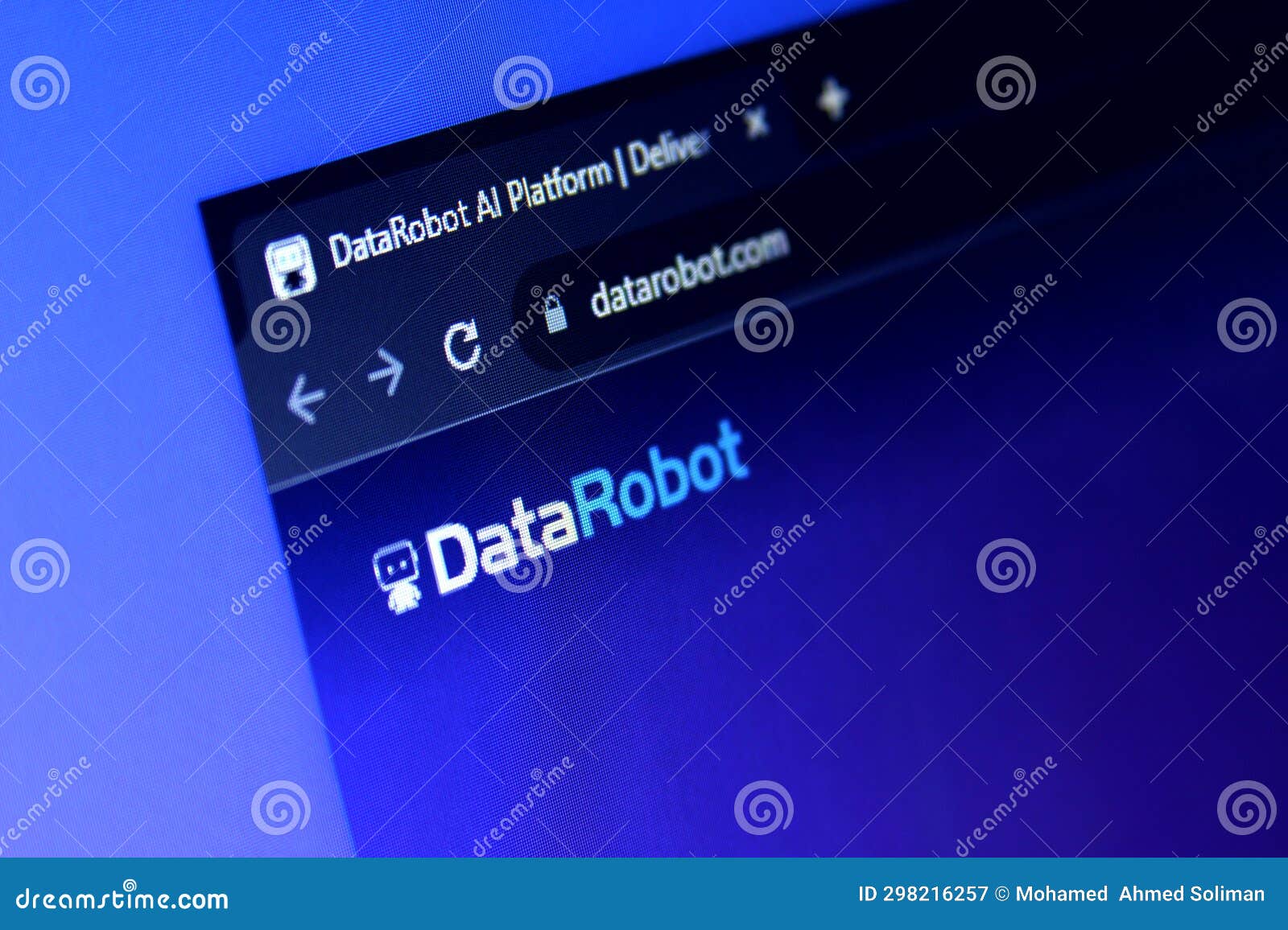 DataRobot ai company logo editorial photography. Image of display ...