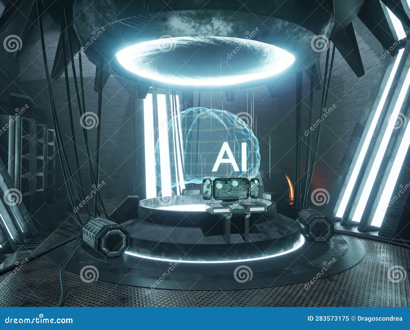 Dataset and Artificial Intelligence Stock Illustration - Illustration ...