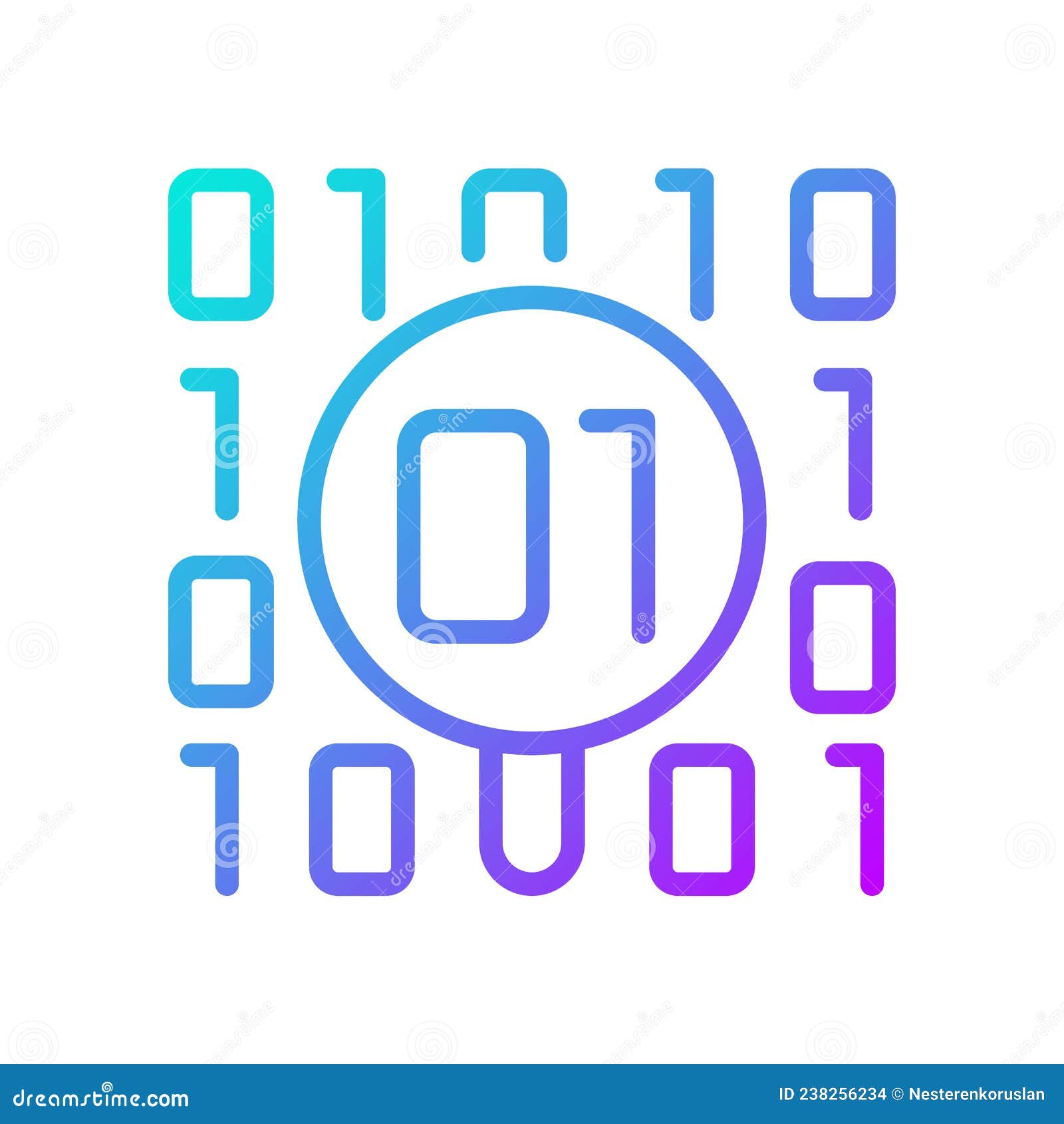 Dataset Checkup Gradient Linear Vector Icon Stock Vector Illustration Of Gradient Technology
