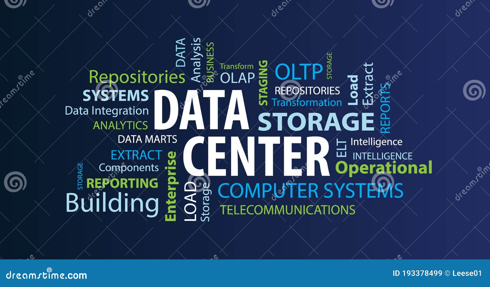 Data Center Word Cloud stock vector. Illustration of internet - 193378499