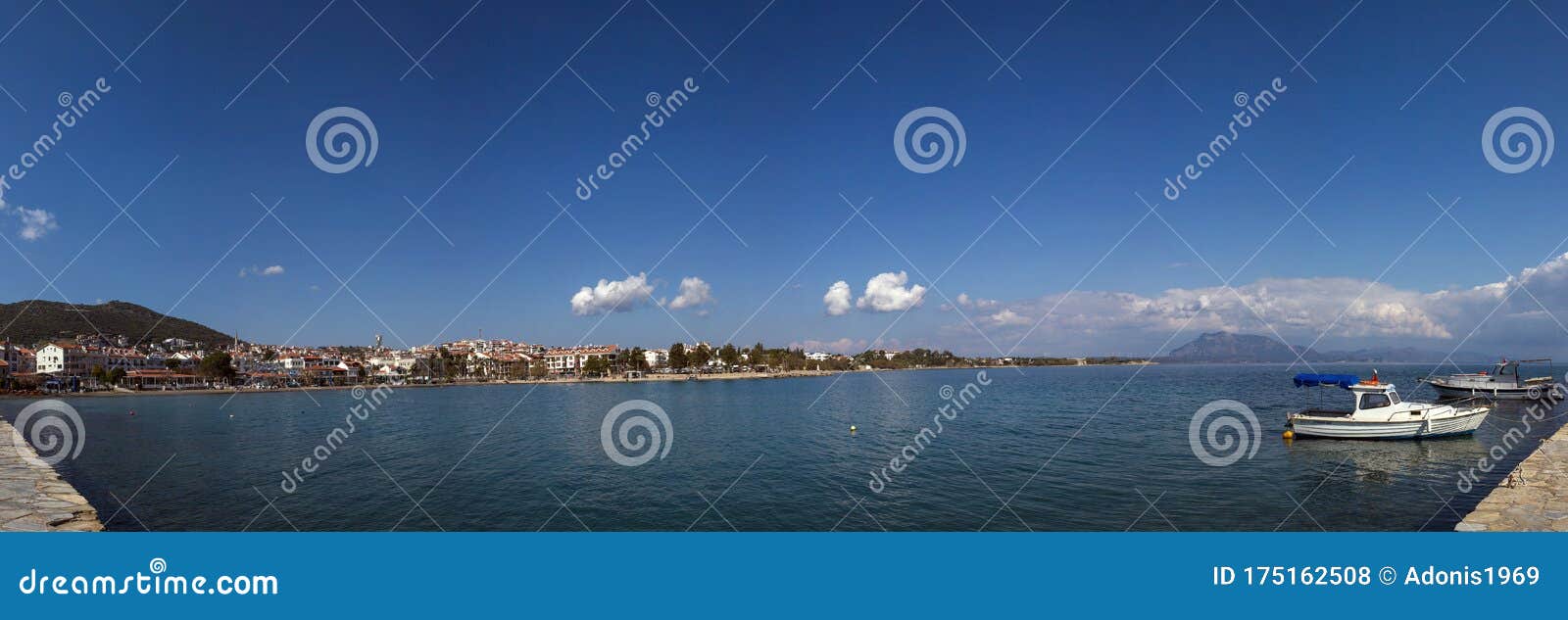 Datca Harbour view. stock photo. Image of destination - 175162508