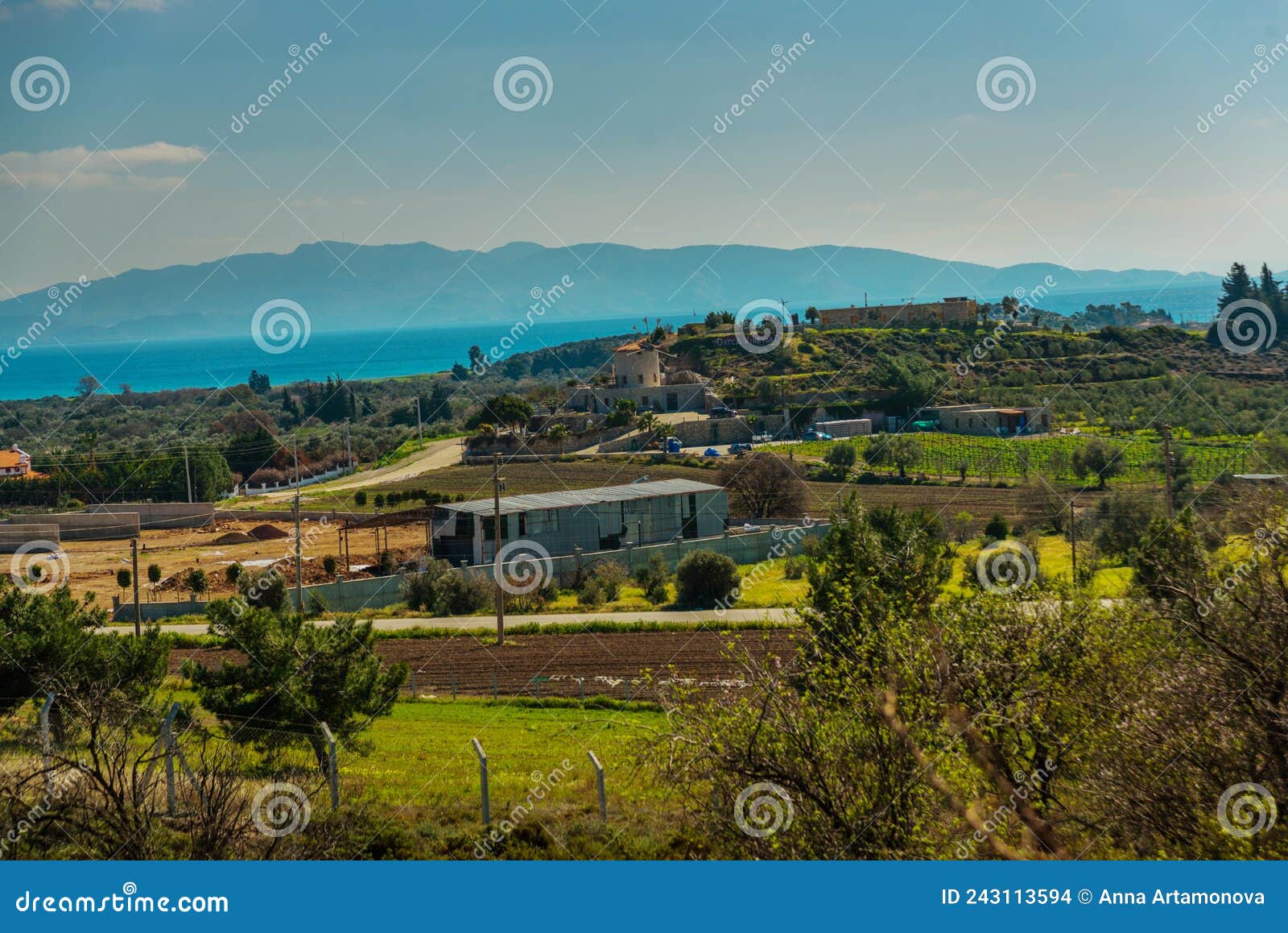 DATCA, MUGLA, TURKEY: Panoramic View of the Landscape in the Town Datce ...