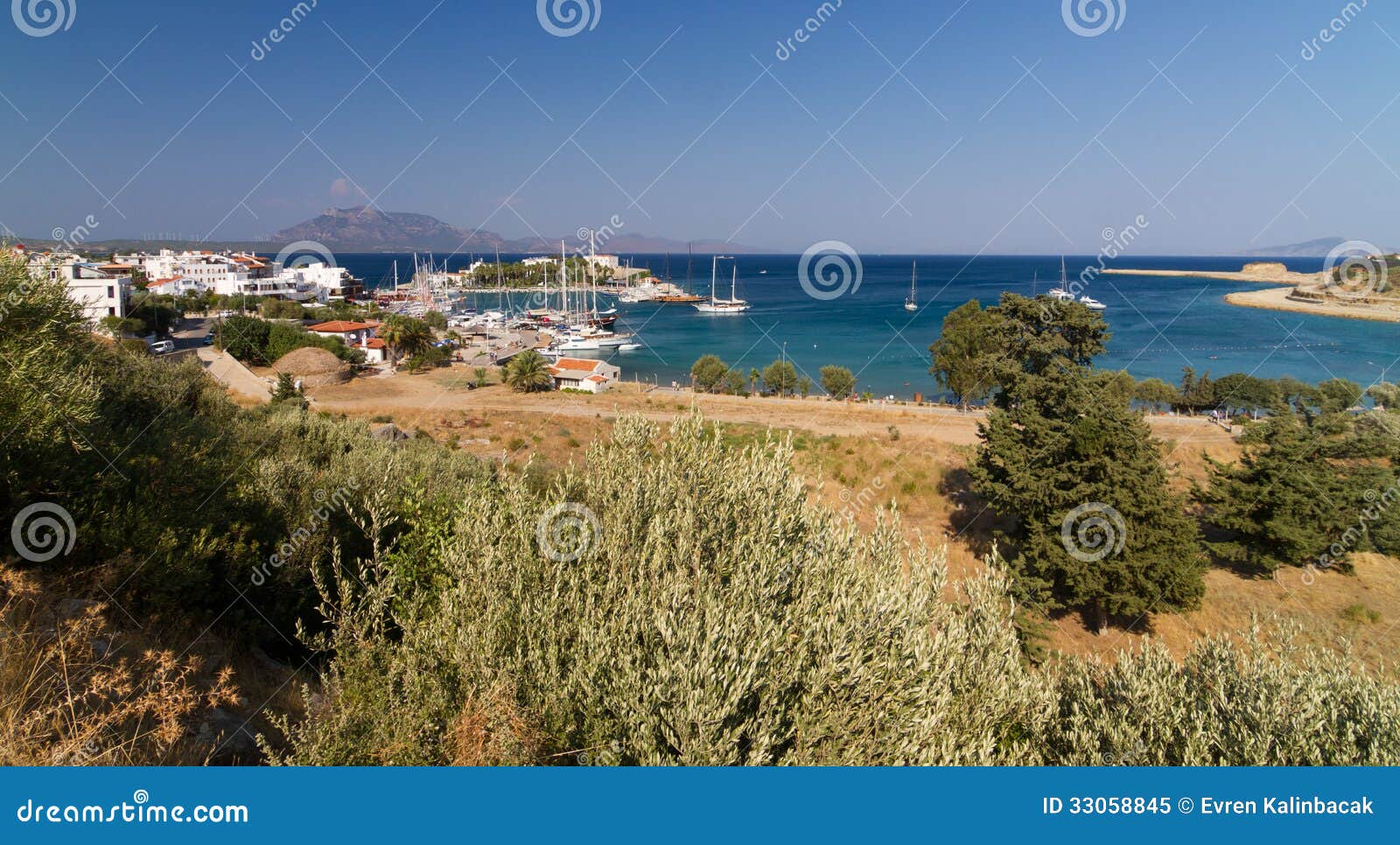 Datca Town stock image. Image of blue, summer, tourism - 33058845