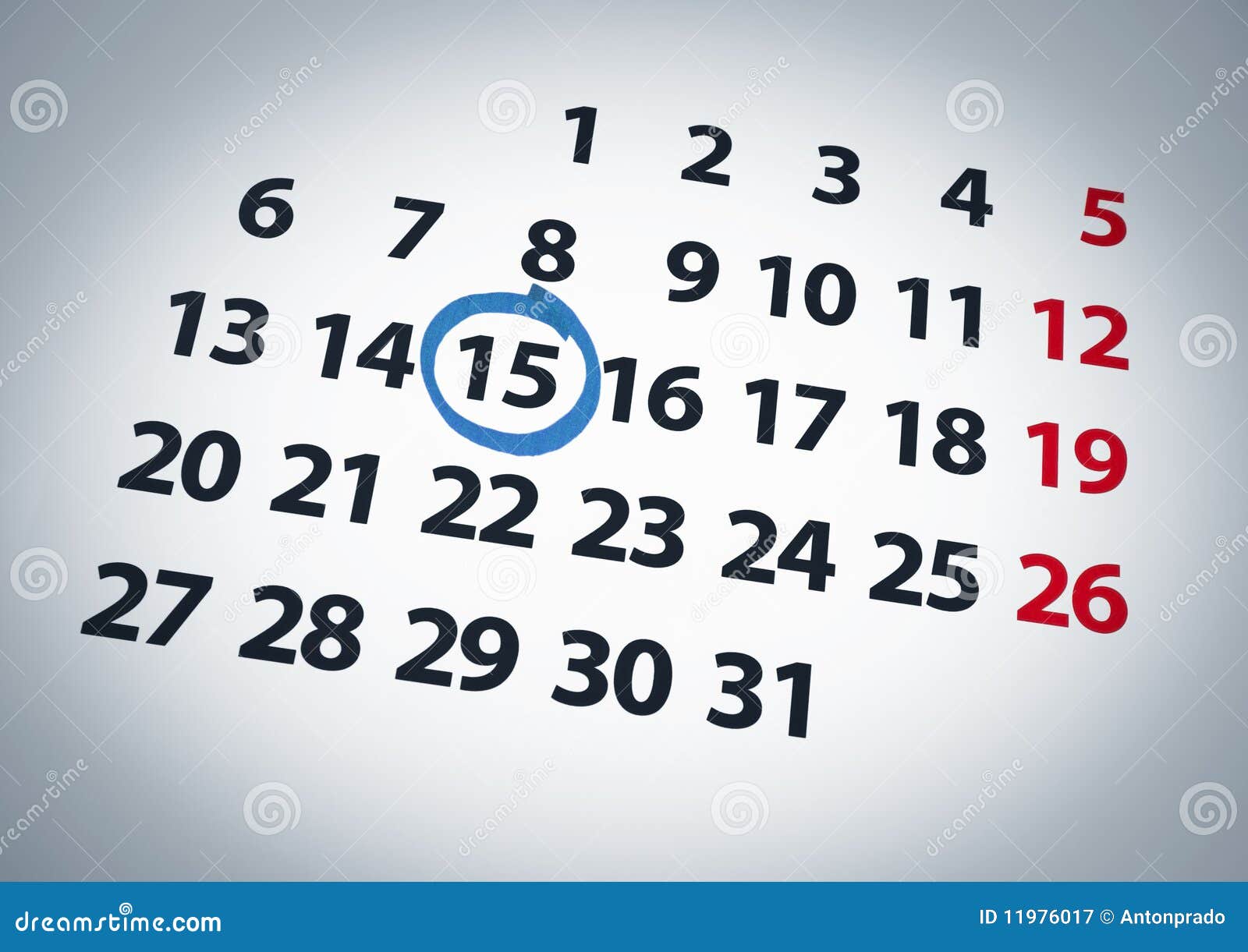 Date on the 15th stock image. Image of april, marked - 11976017