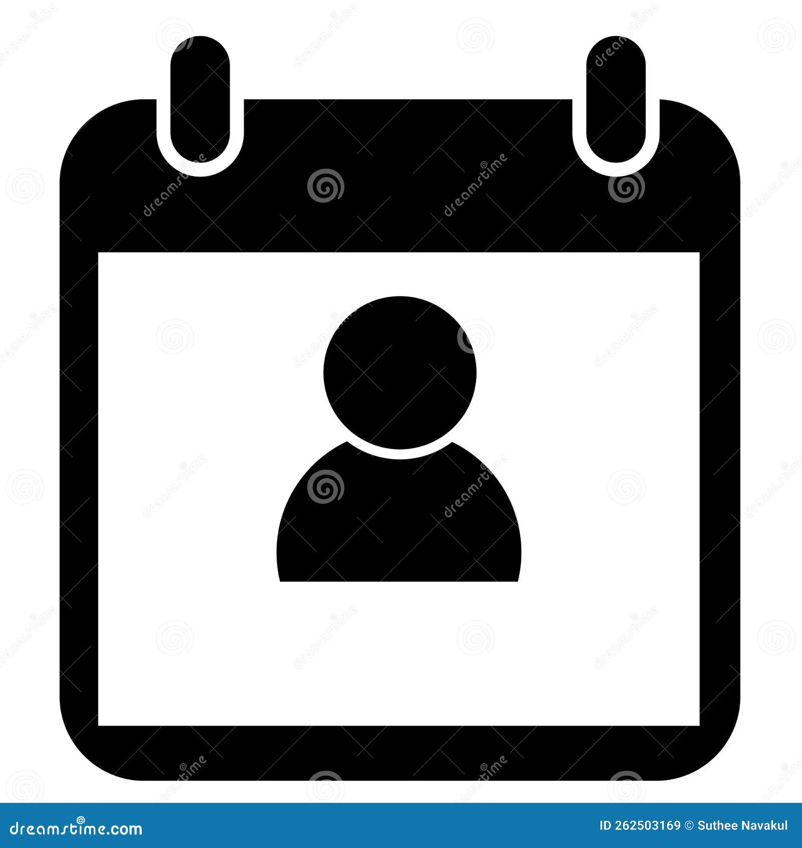 Date of Birth Icon on White Background. Flat Style Stock Vector ...