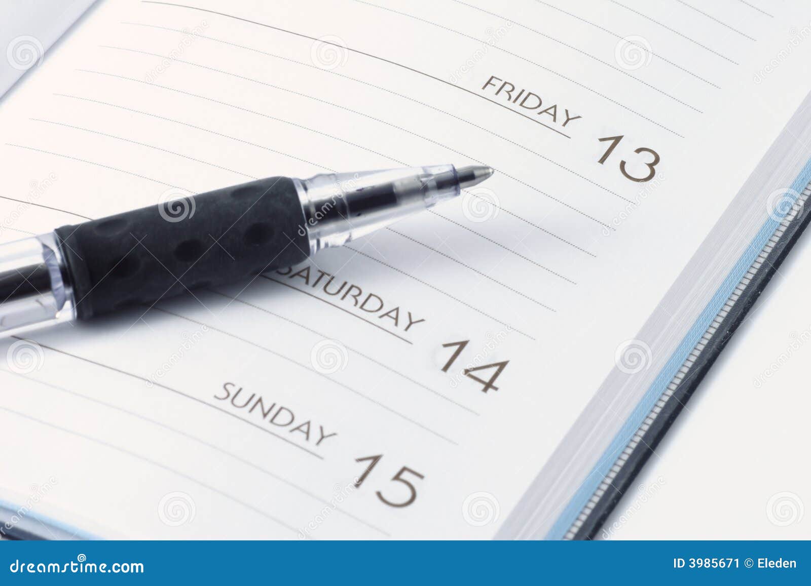 Date Book stock image. Image of memo, endorse, organizer - 3985671