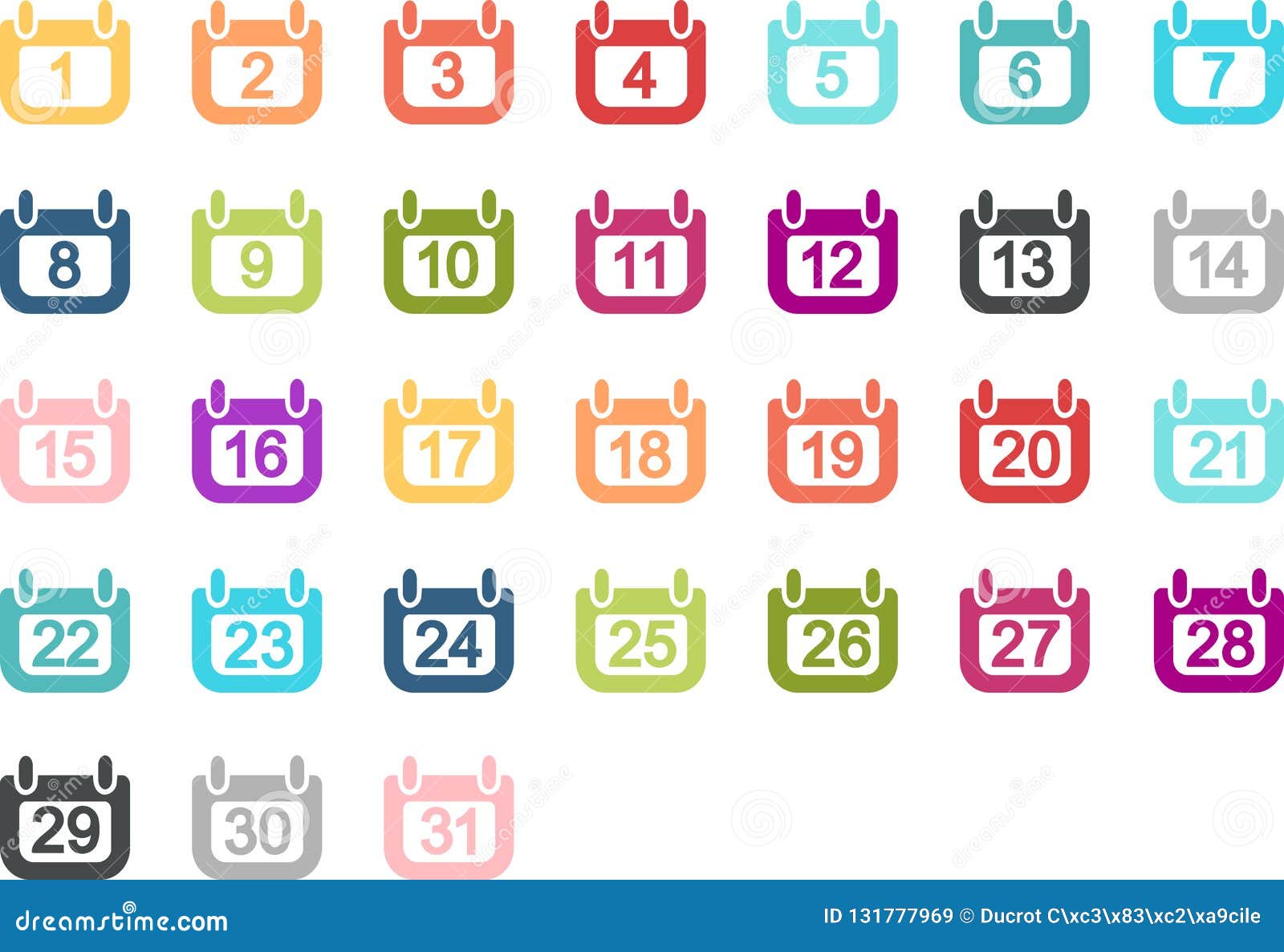 Date of the calendar stock vector. Illustration of surrender - 131777969