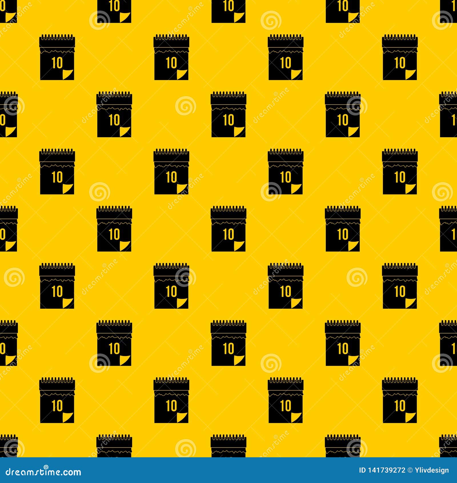 10 Date Calendar Pattern Vector Stock Vector - Illustration of element ...