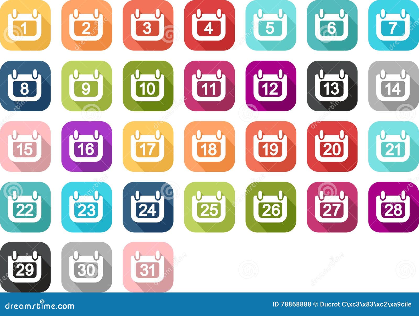 Date, calendrier illustration de vecteur. Illustration of illustration ...