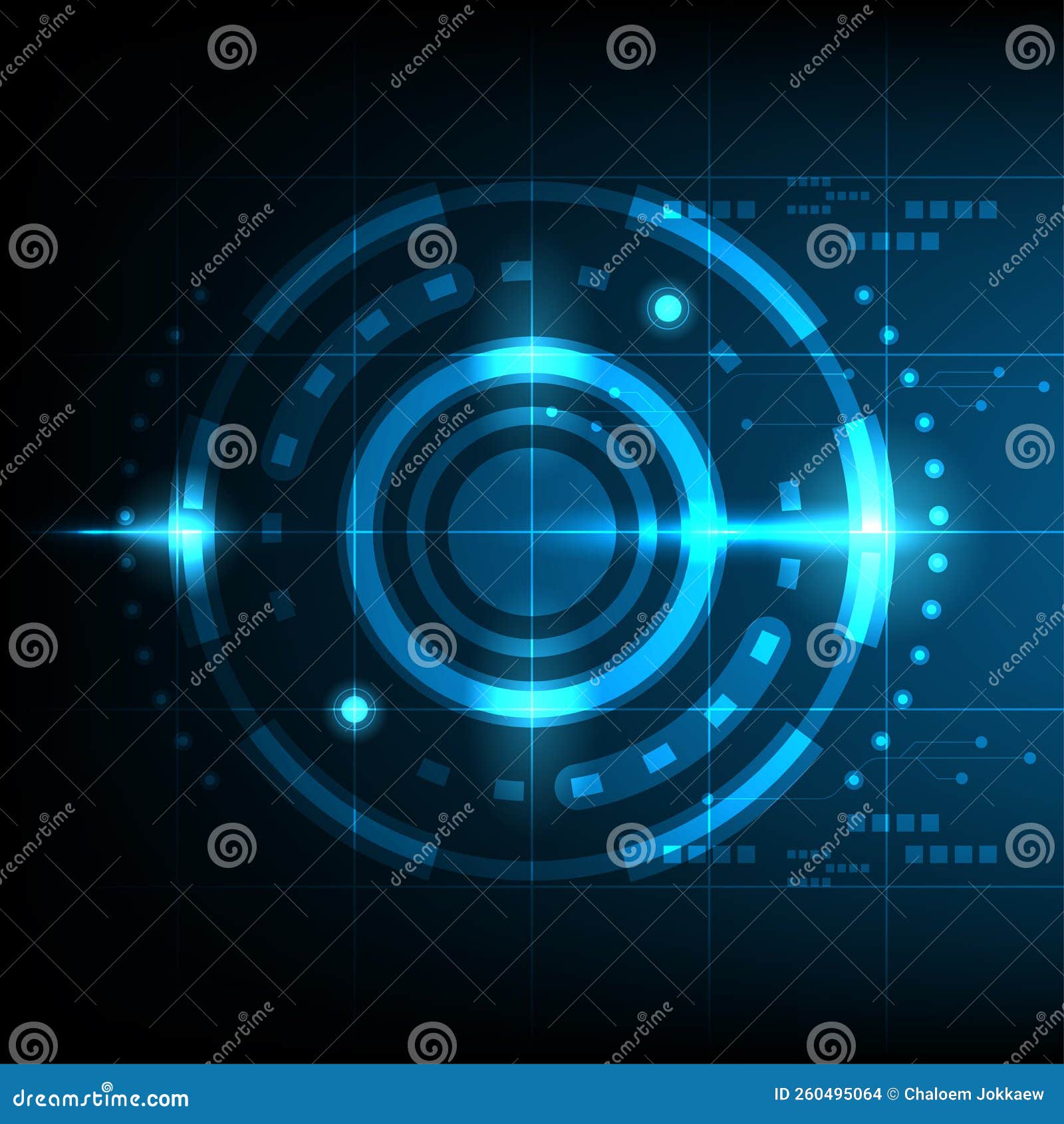 Date Circle_01 stock vector. Illustration of technology - 260495064