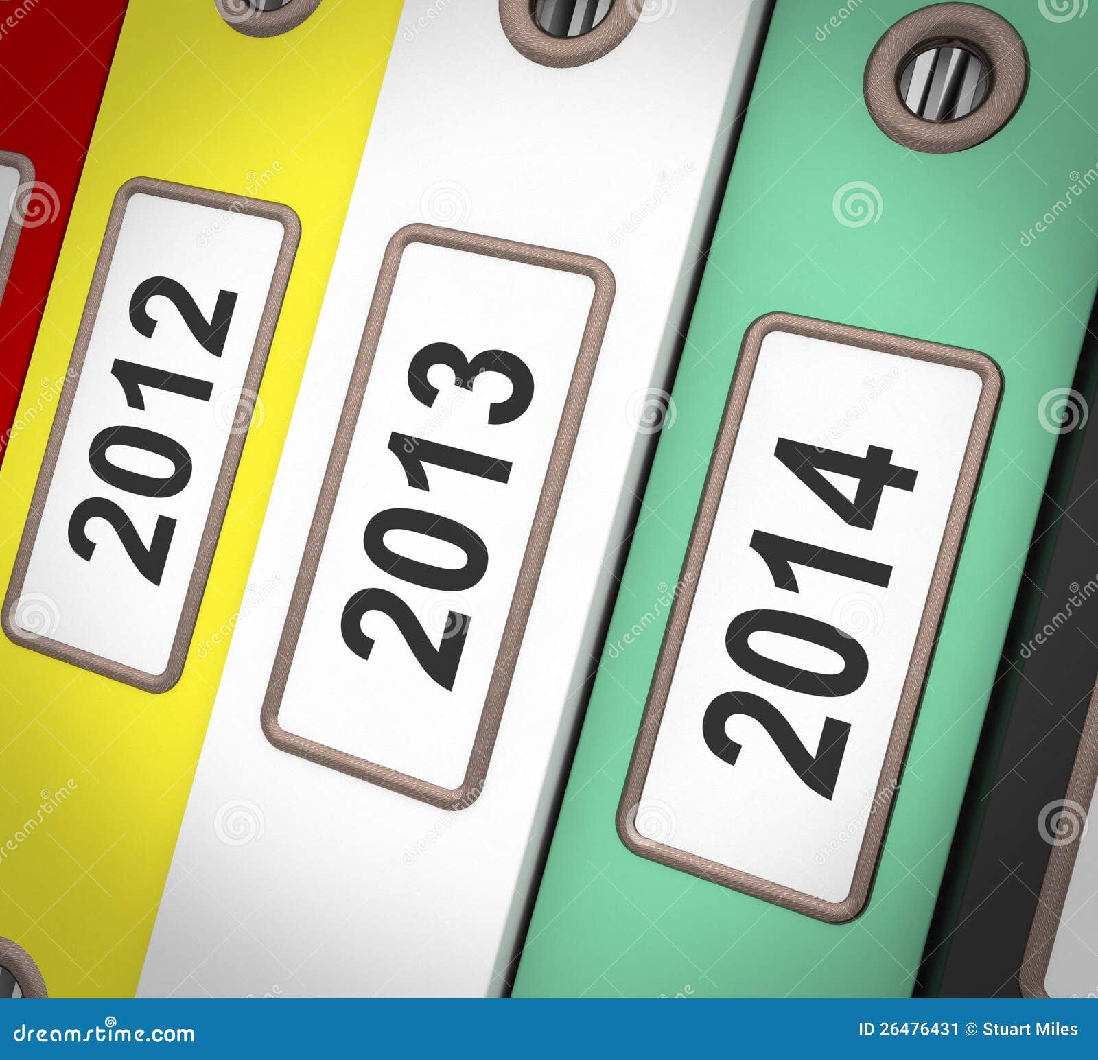 Date Files Shows New Year and Organizing Business Stock Illustration ...