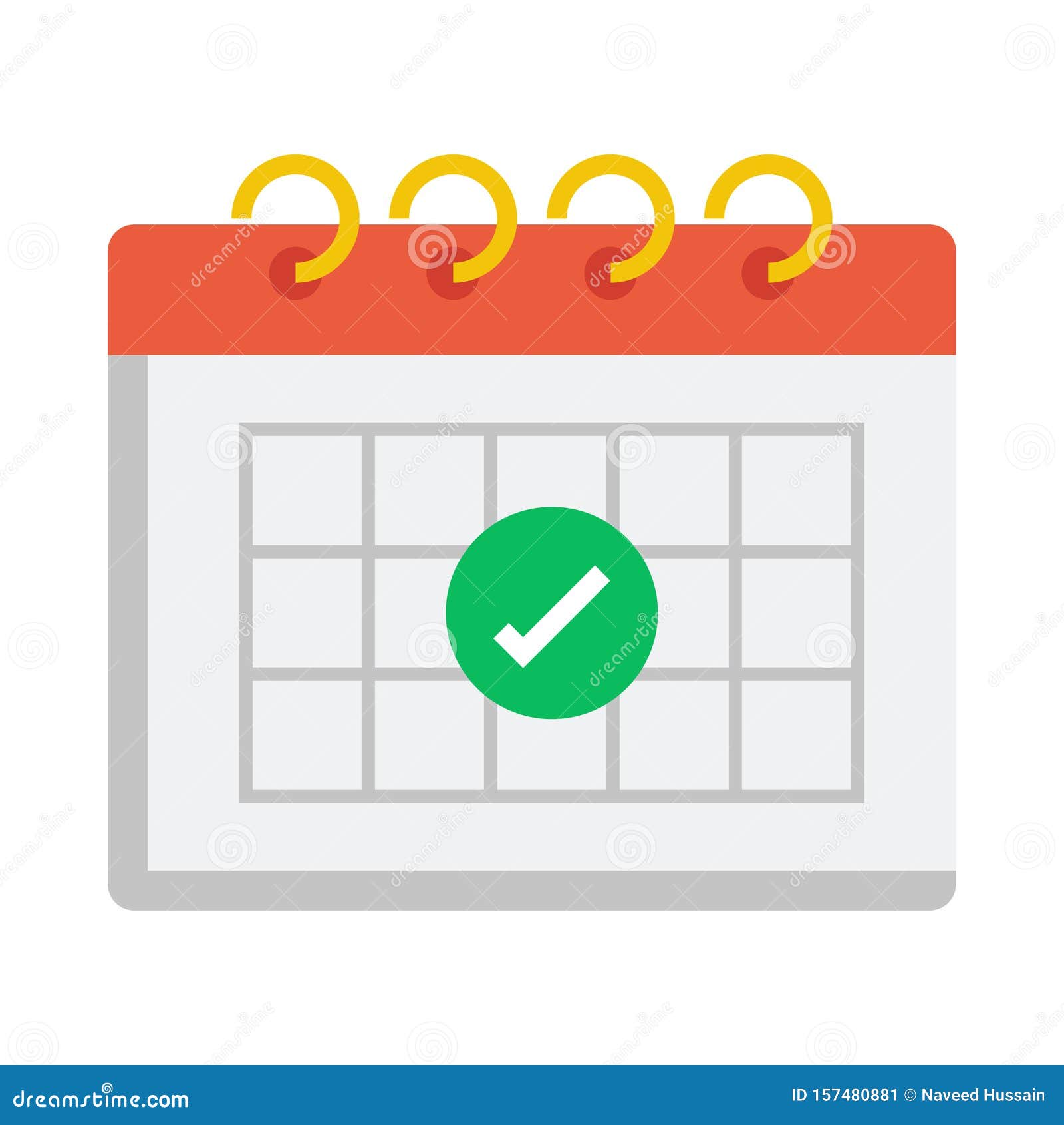 Date flat vector icon stock vector. Illustration of event - 157480881