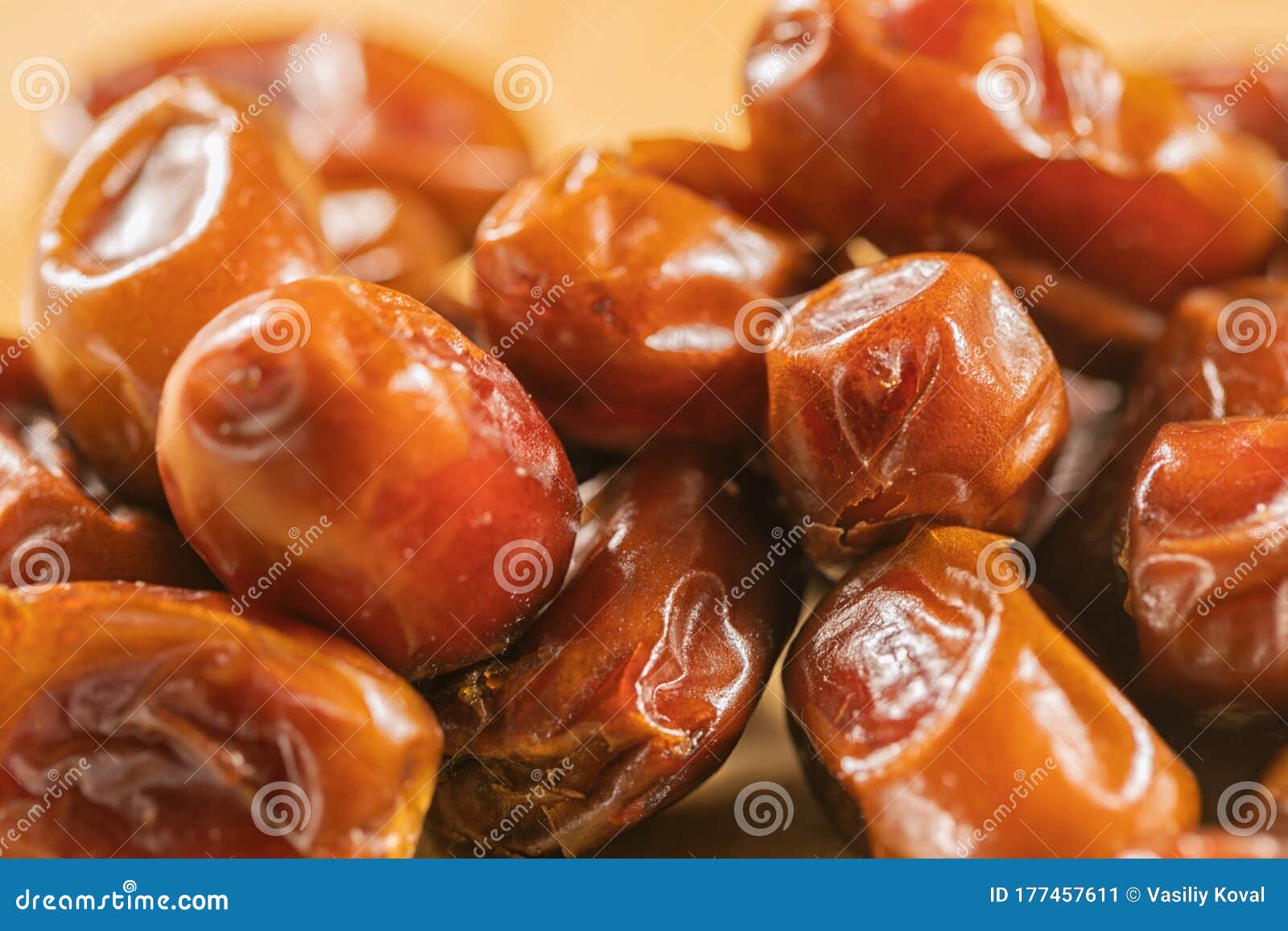 Date Fruits on Wooden Table Stock Image - Image of cultural, delicious ...