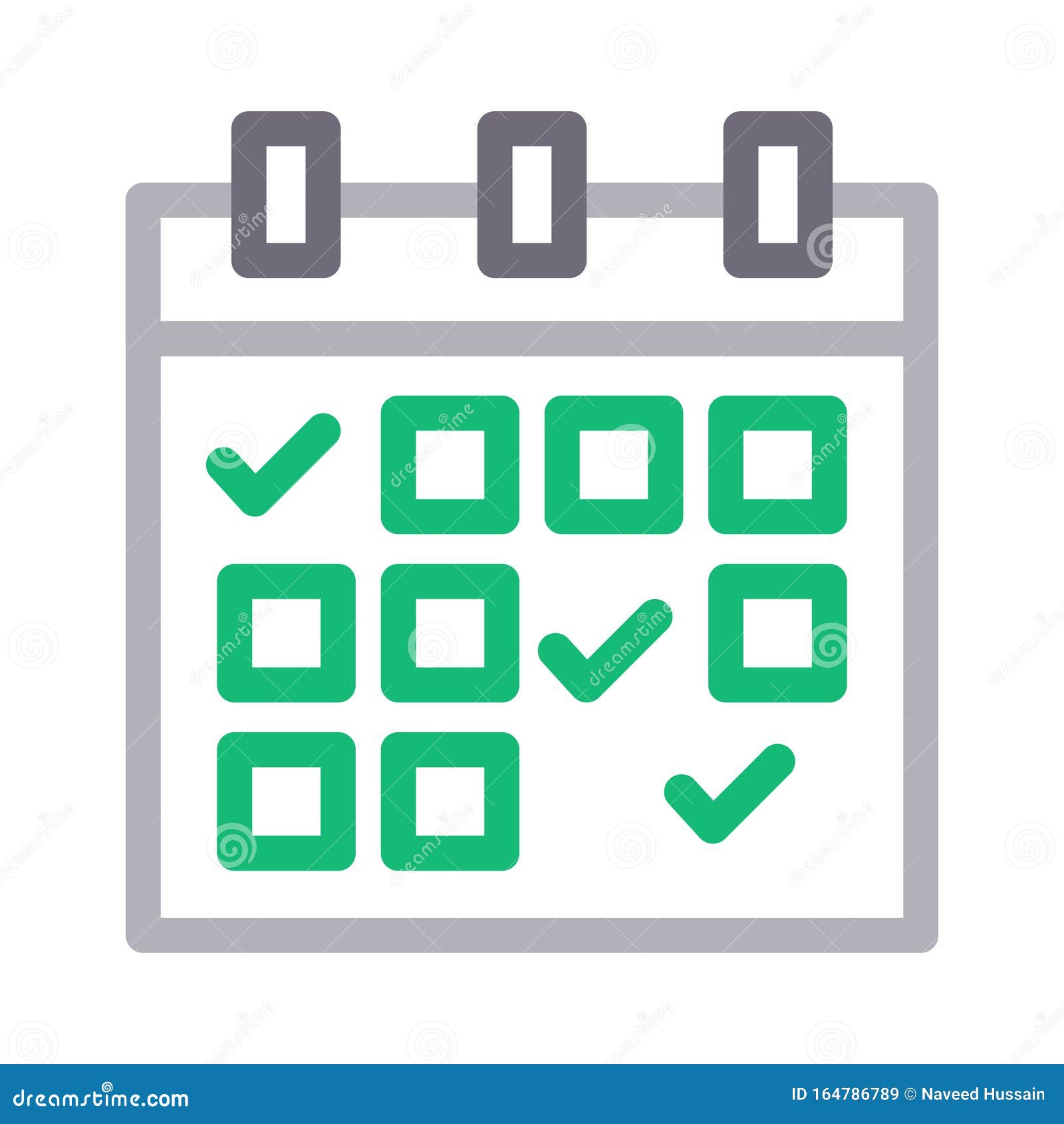 Date color line icon stock illustration. Illustration of business ...