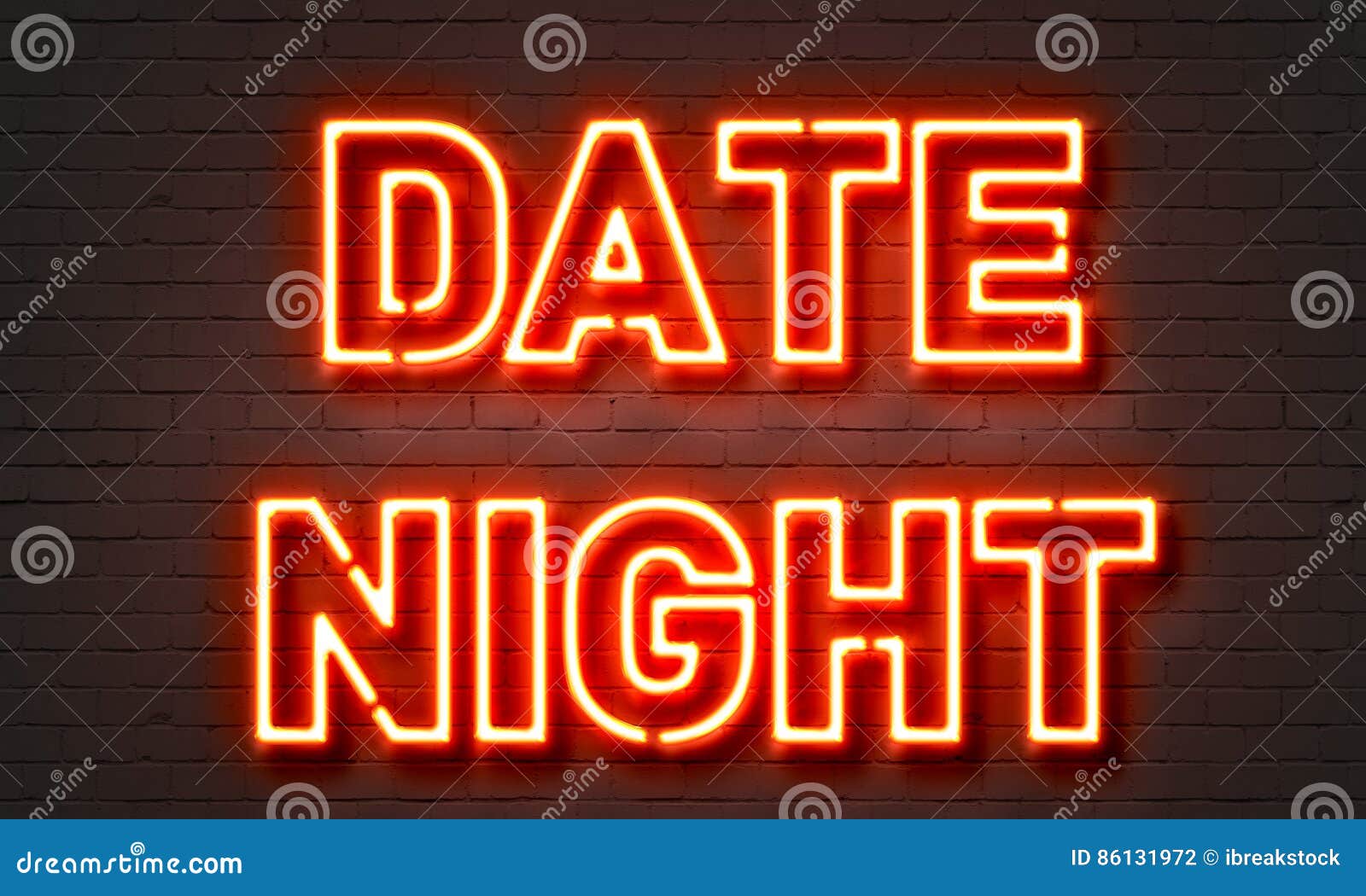 Date night neon sign stock illustration. Illustration of woman - 86131972