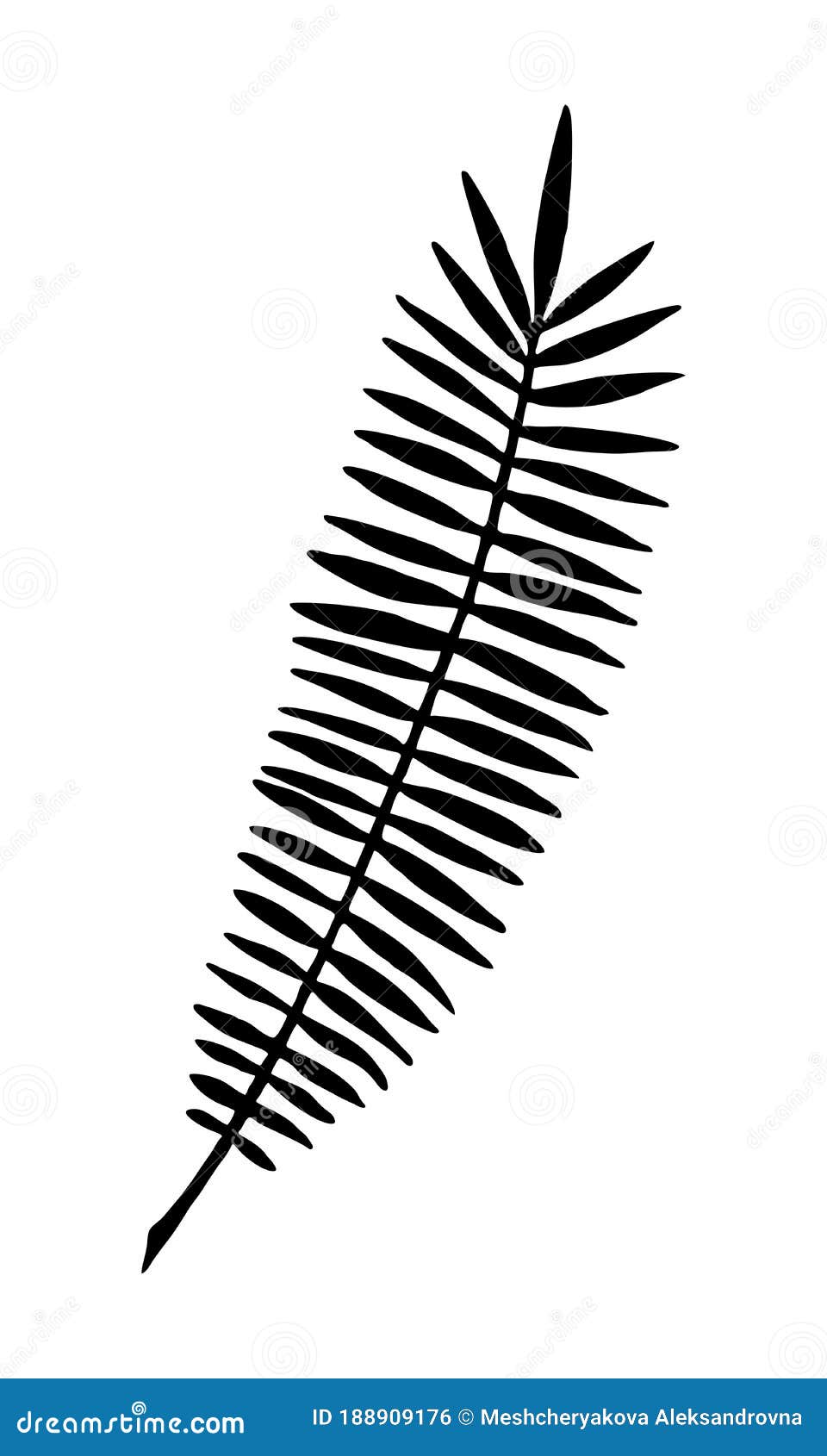 ISOLATED DATE LEAF on WHITE BACKGROUND in VECTOR Stock Vector ...