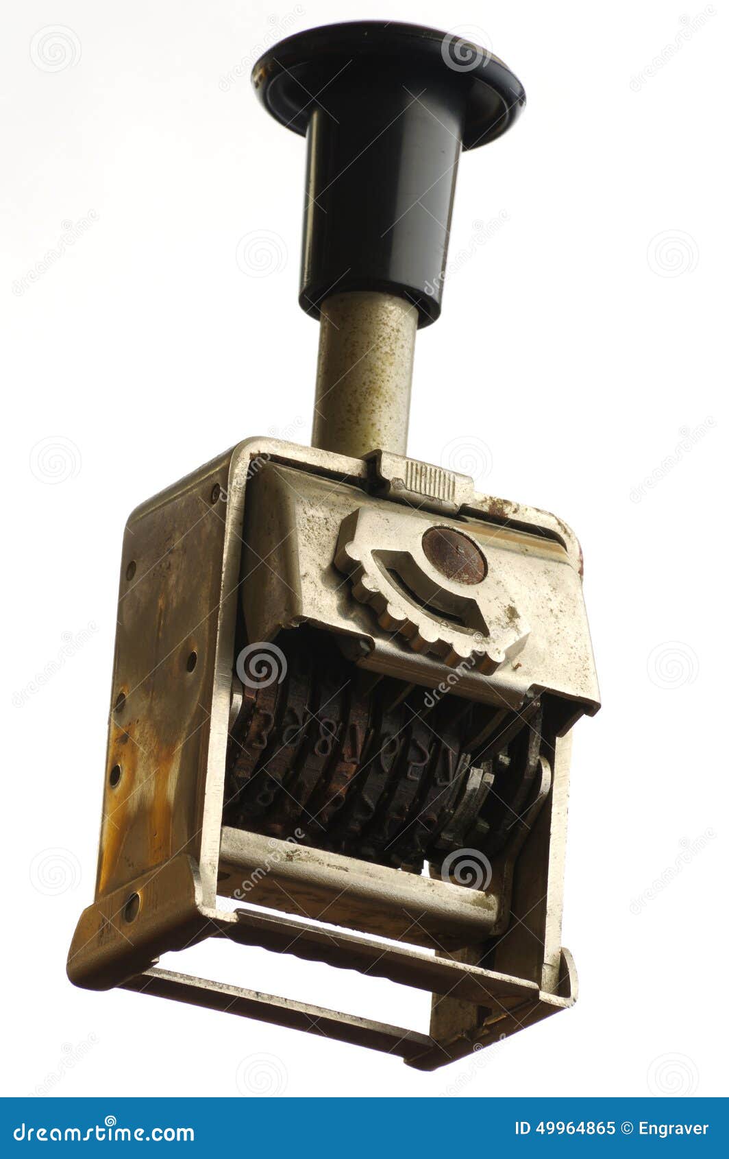 Date stamp old stock image. Image of isolated, stamper - 49964865