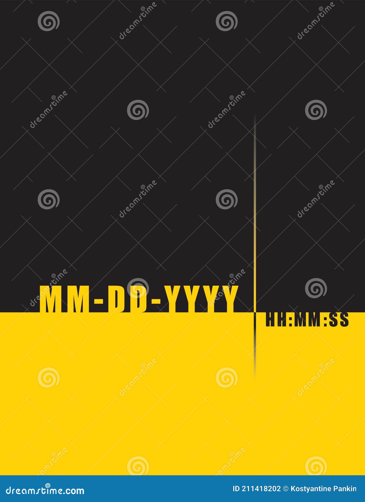 Date and time stock vector. Illustration of hour, event - 211418202