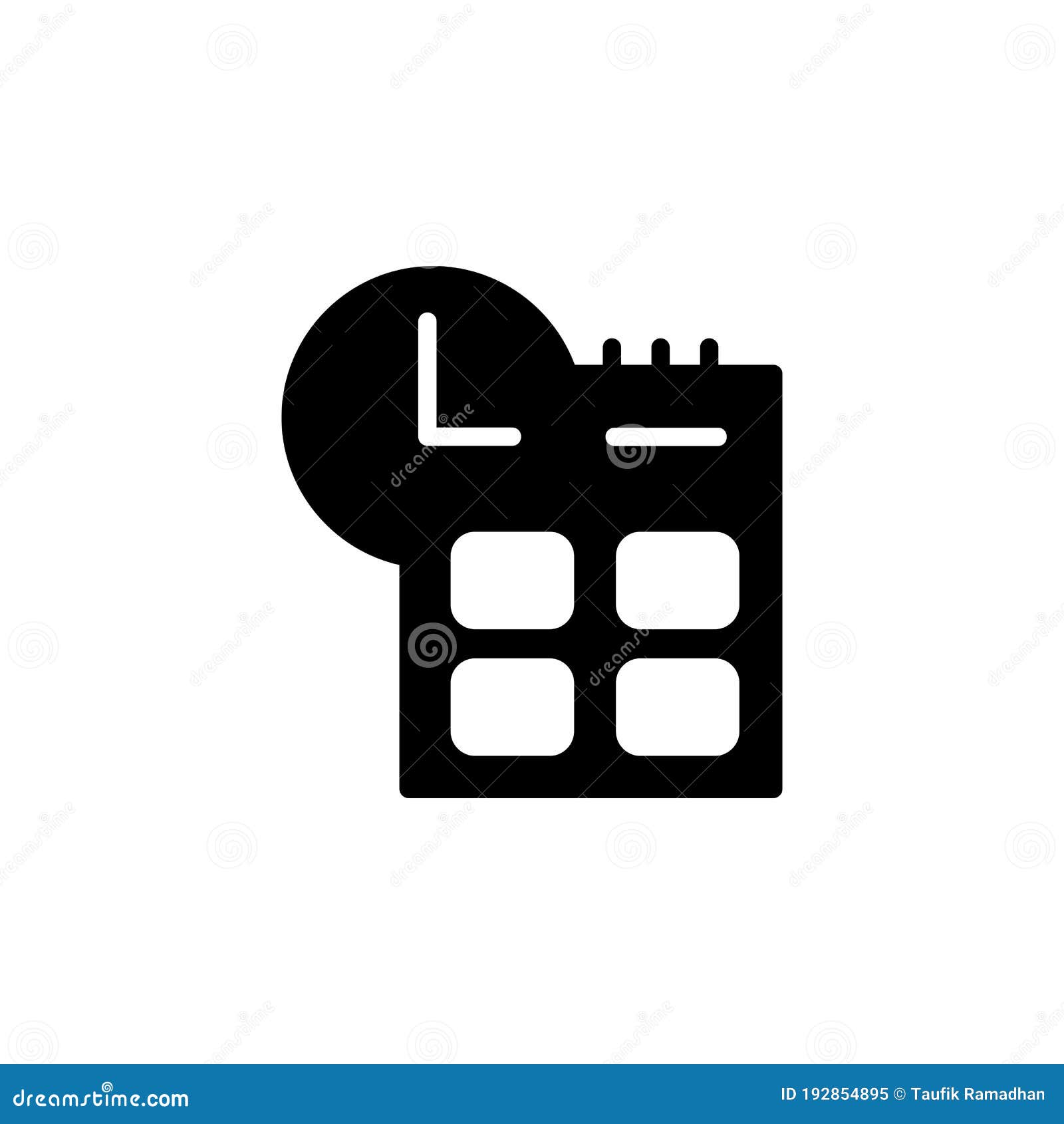 Date and Time Icon. Application Icon. Perfect for Logo, Website ...