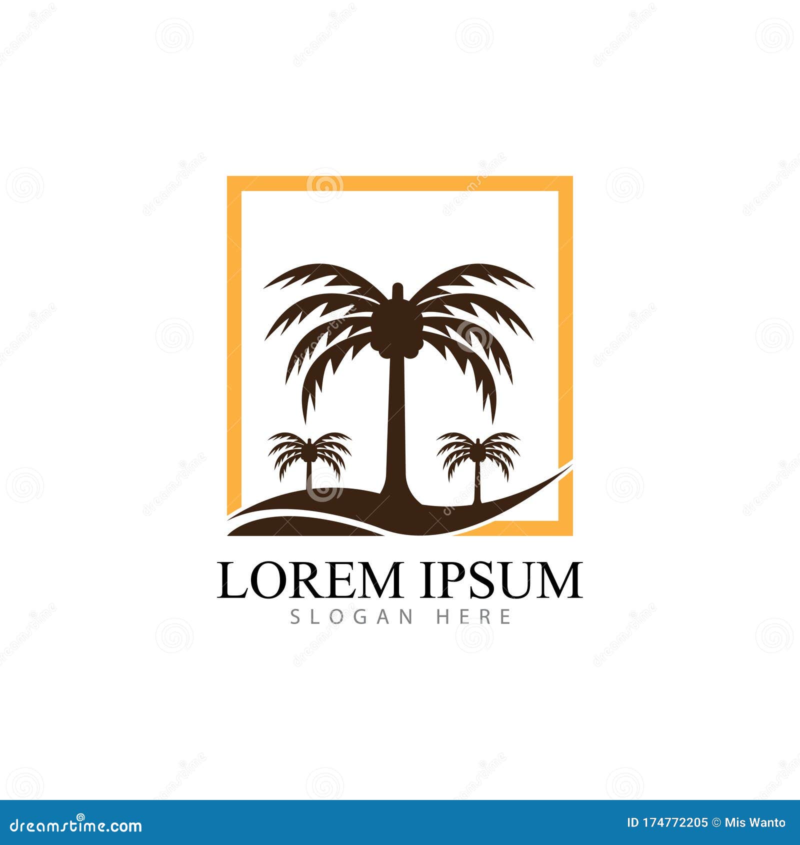 Date Tree Icon Vector Illustration Logo Template Stock Vector ...