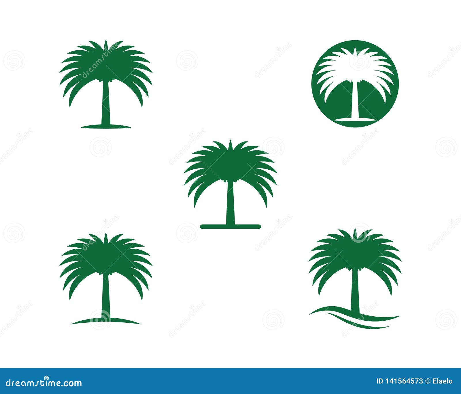 Date Tree Icon Vector Illustration Stock Vector - Illustration of ...